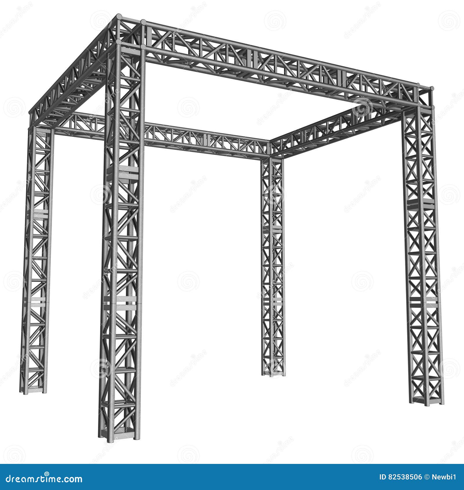Steel Truss Girder Rooftop Construction Stock Illustration ...
