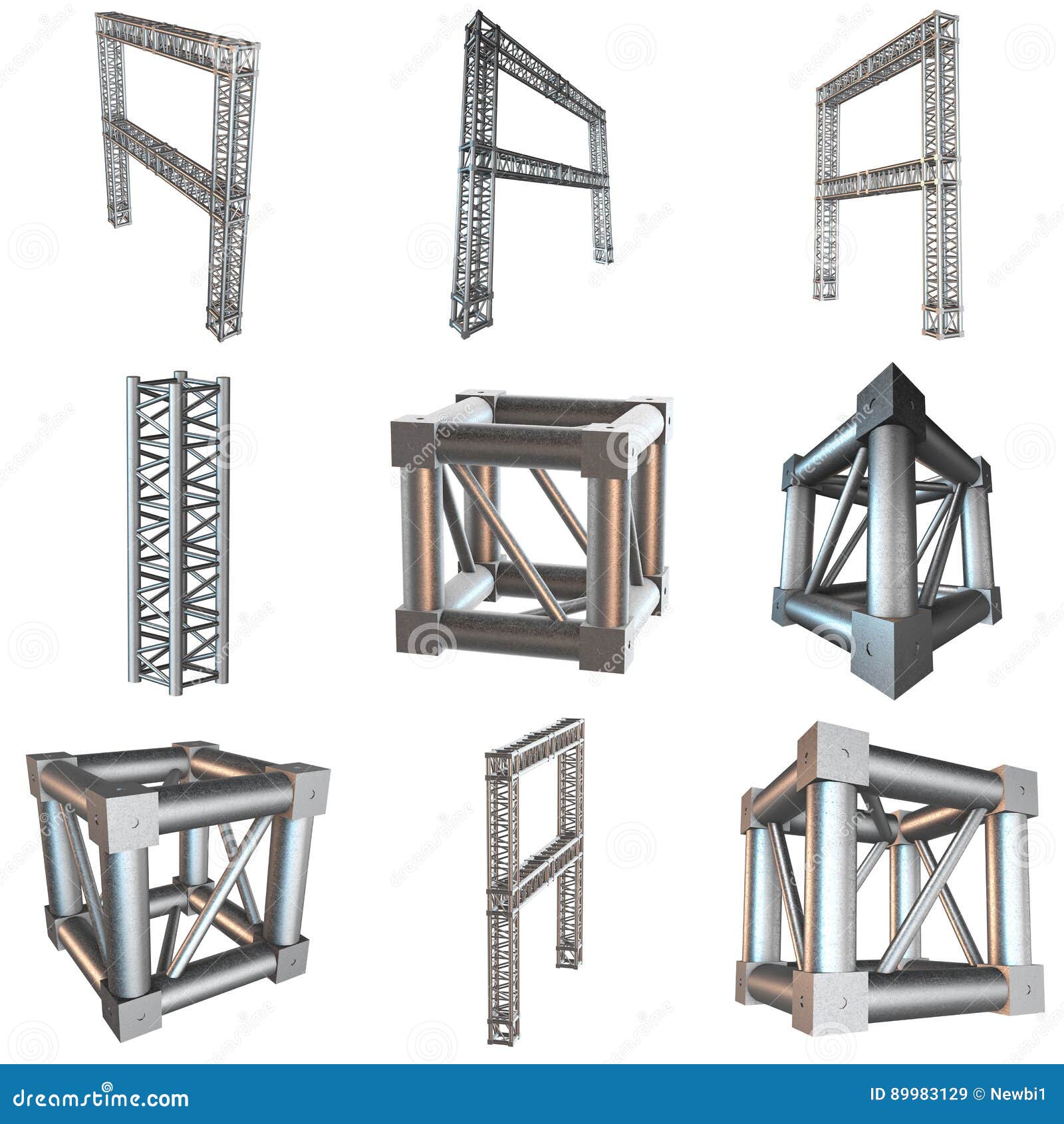 Steel Truss Girder Rooftop Construction Stock Illustration ...