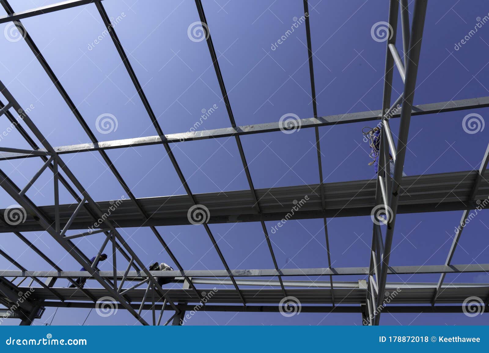 Steel truss girder stock photo. Image of frame, industrial - 178872018