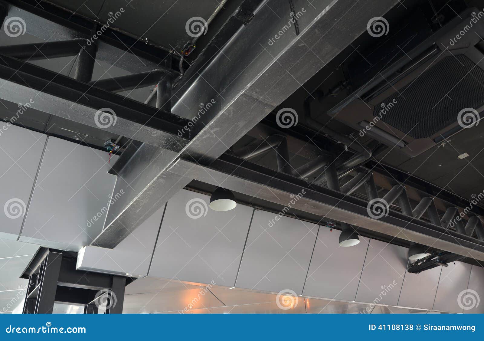 Steel Truss Structure stock photo. Image of steel, factory - 41108138