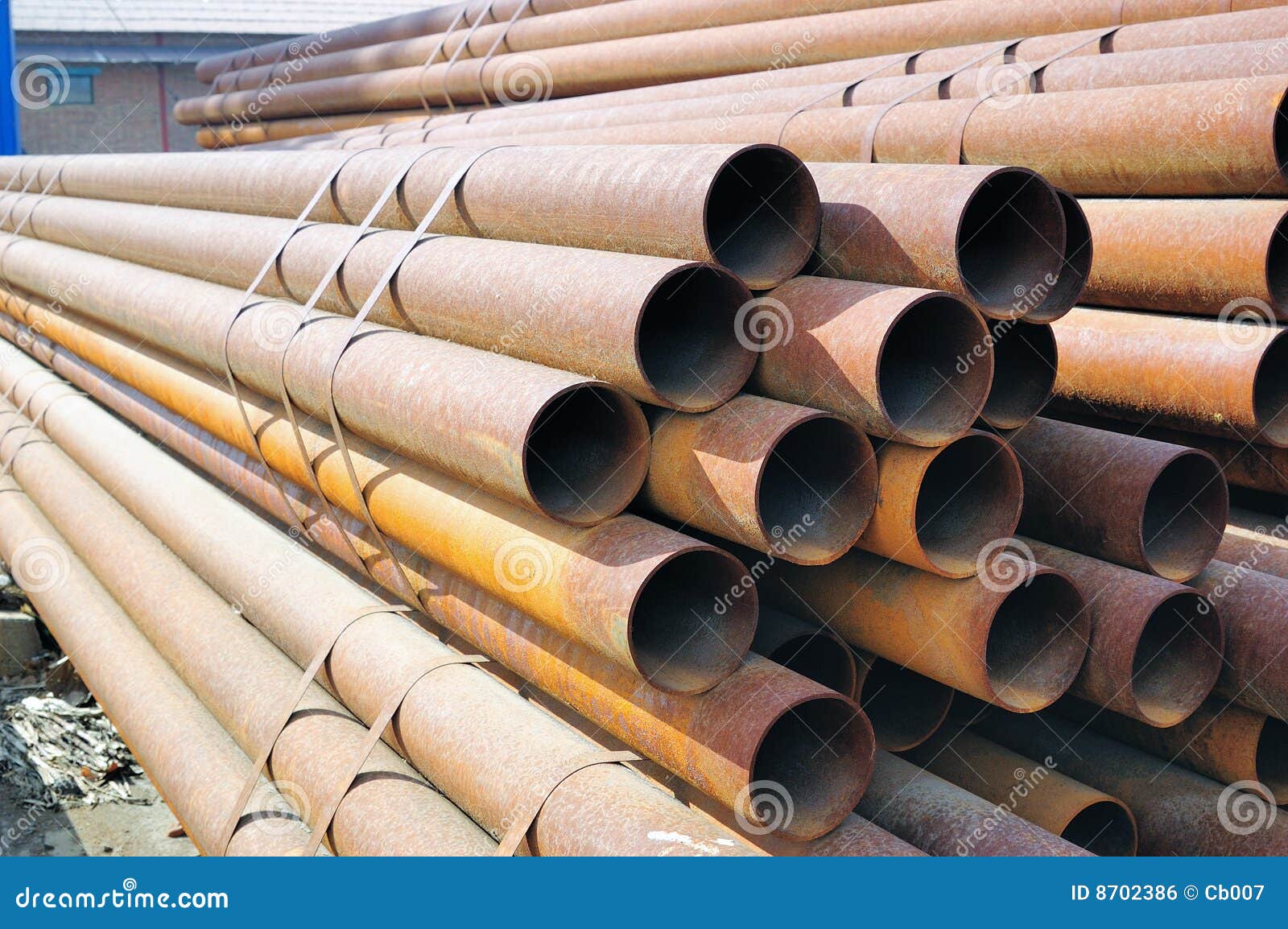 Steel tube stock photo. Image of industrial, iron, factory - 8702386