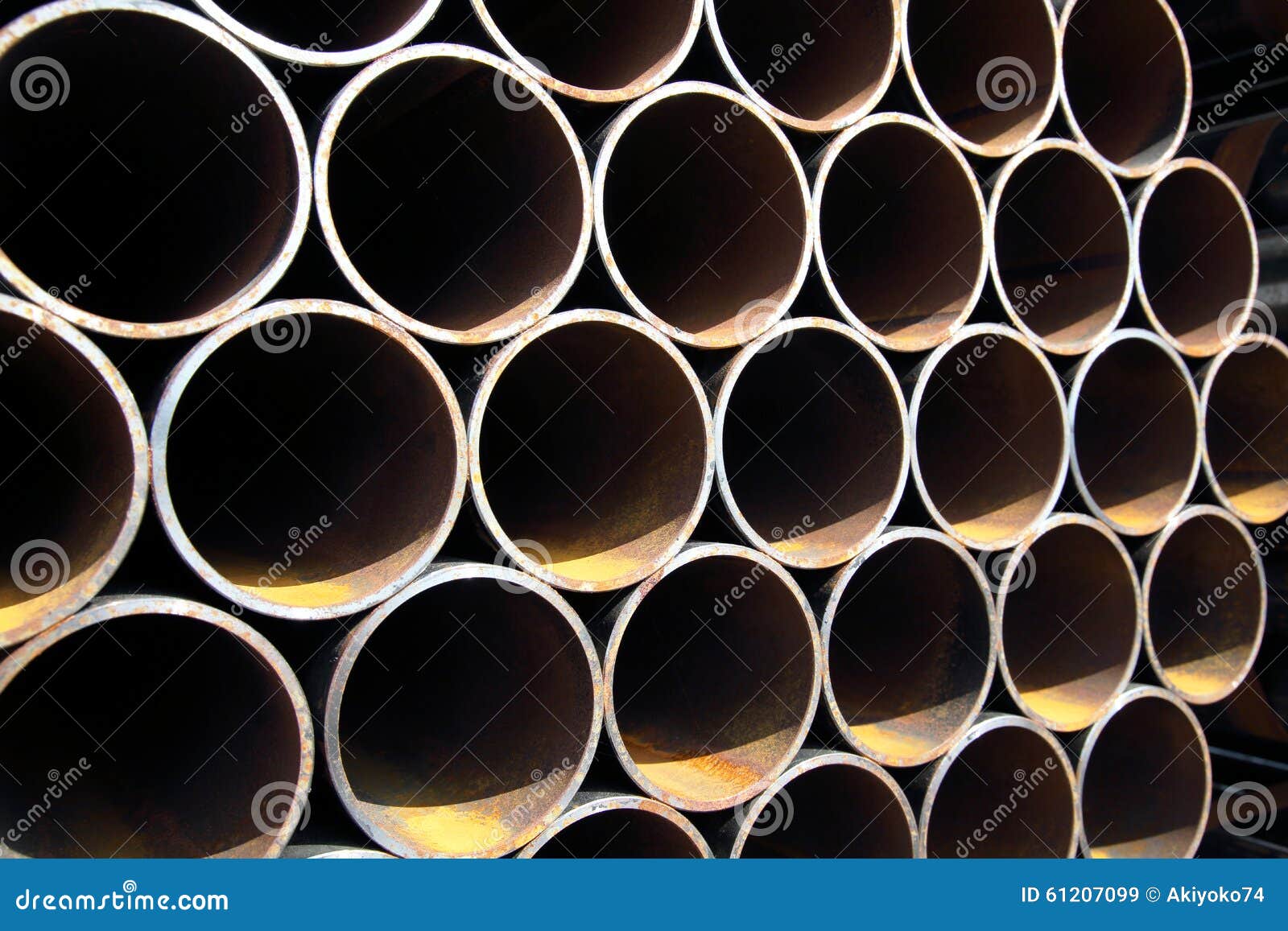 Steel tubes stock image. Image of cylinder, fabricate - 61207099