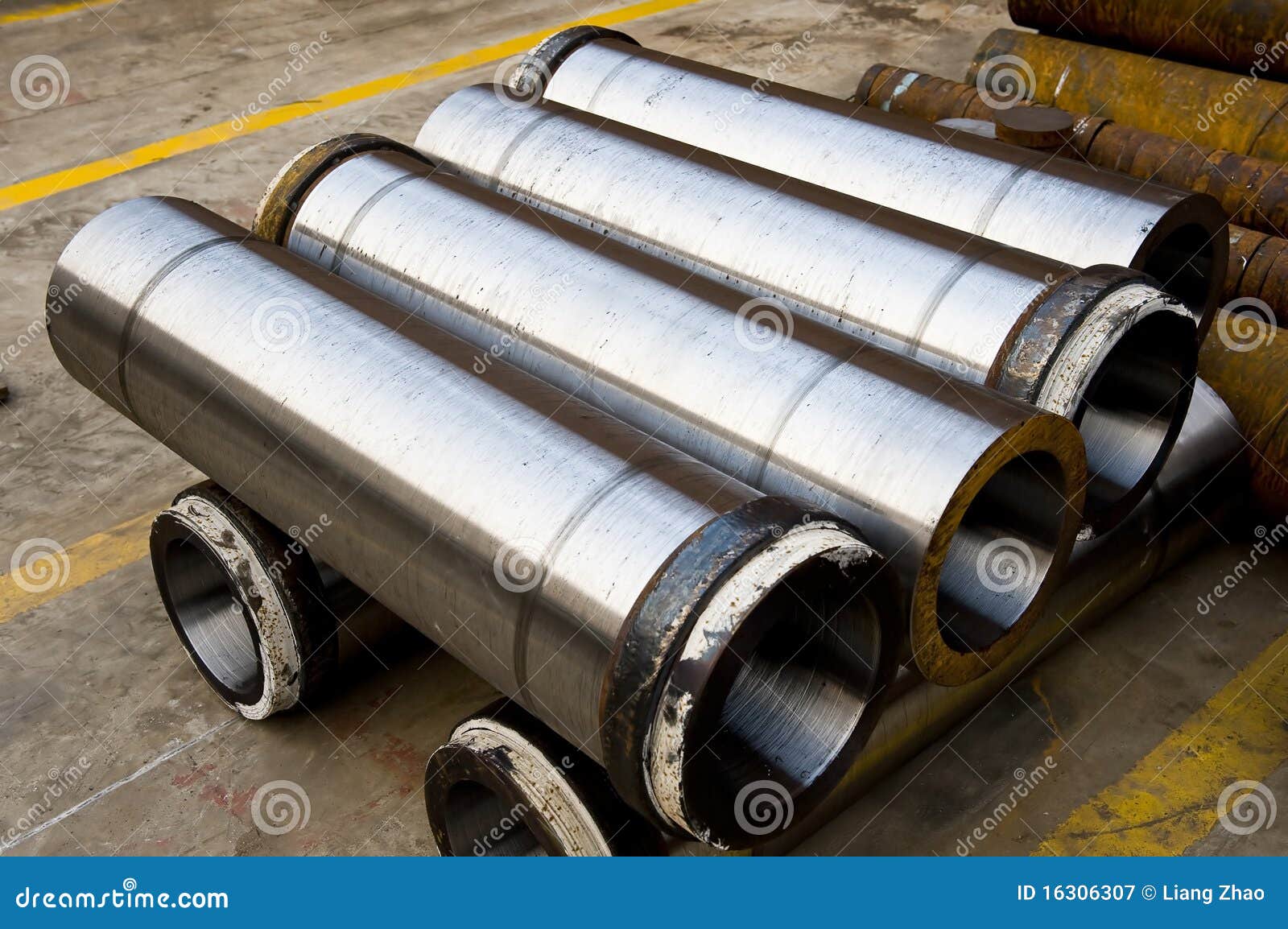 Steel tubing stock image. Image of stack, abstract, industrial - 16306307
