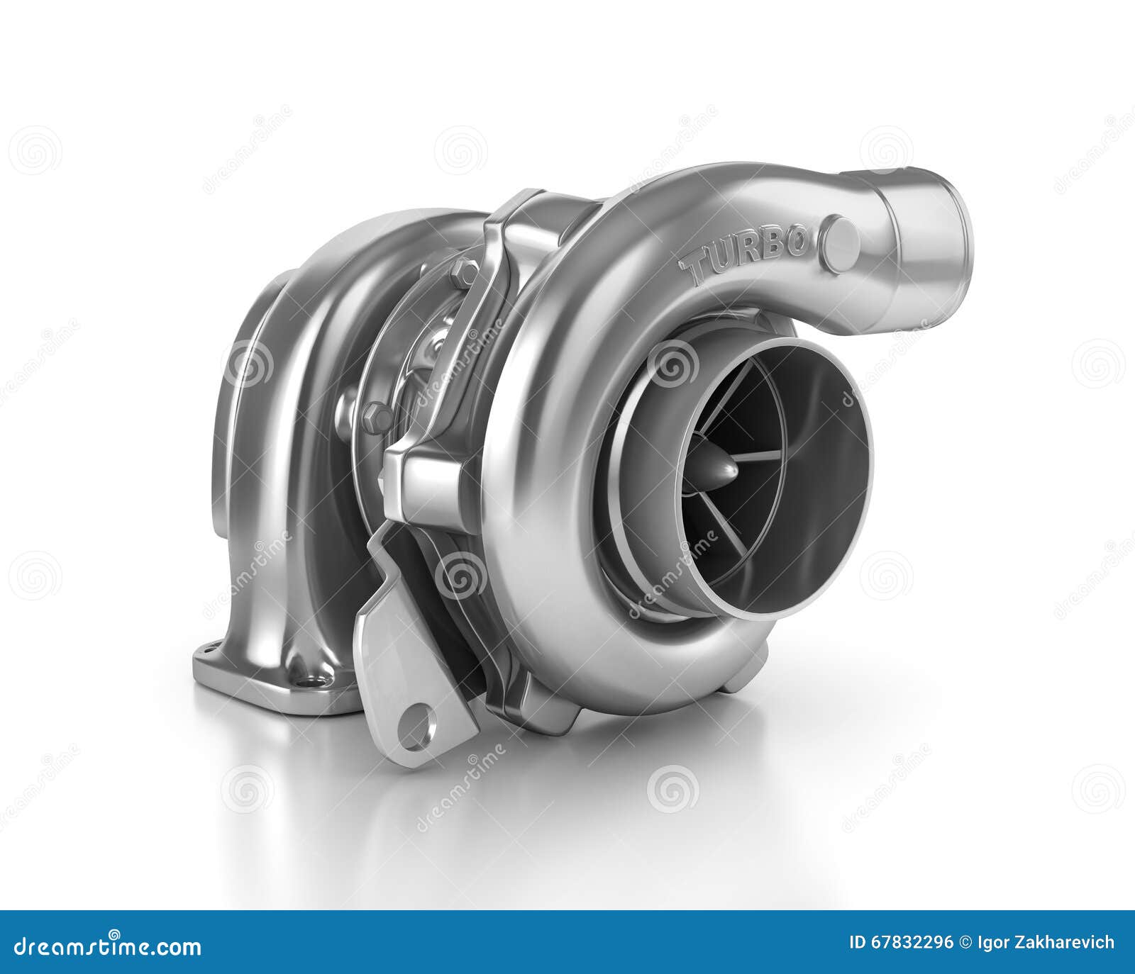 Steel turbocharger stock illustration. Illustration of engineering ...