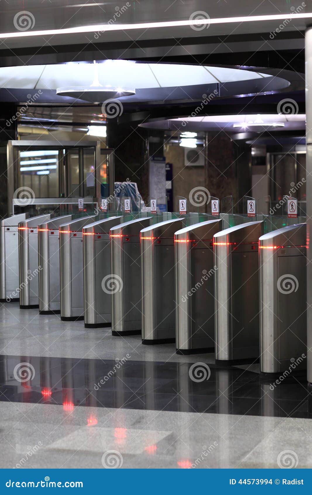 The steel turnstile stock photo. Image of platform, metro - 44573994