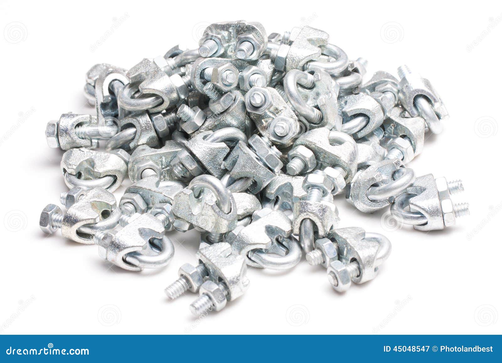 Steel U-Bolts & nuts stock image. Image of piece - 45048547
