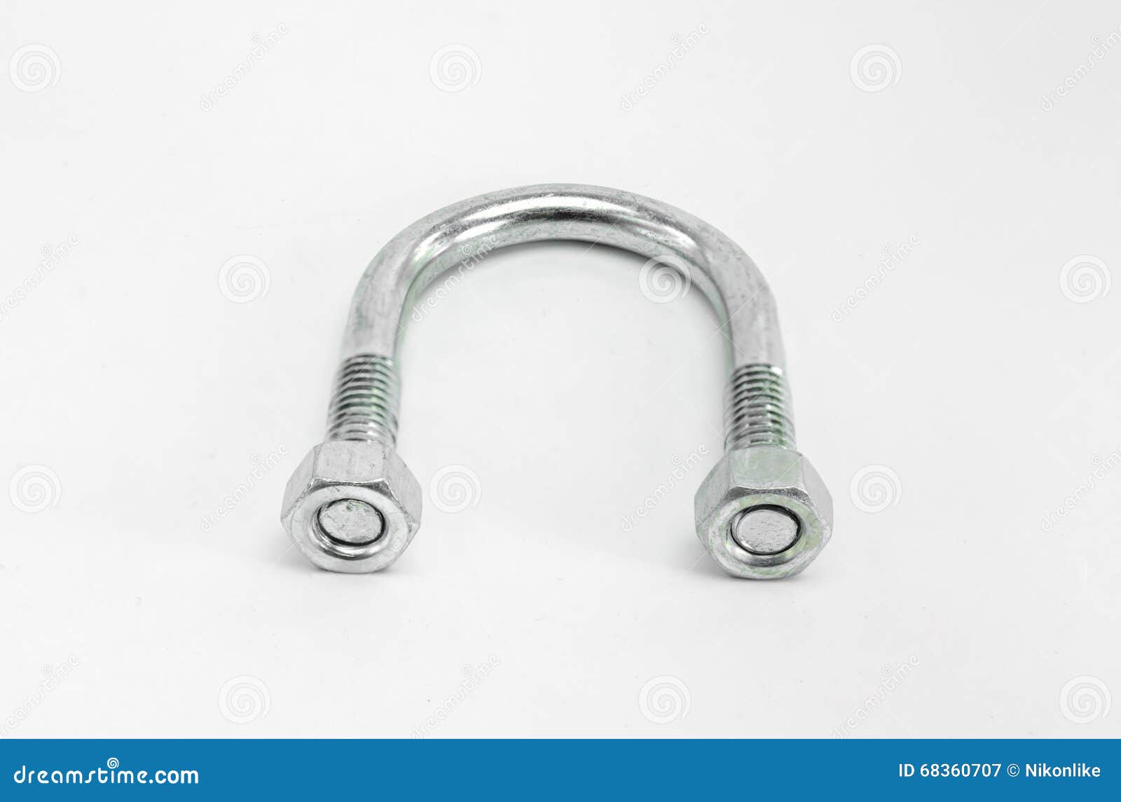 Steel U-Bolts & nuts stock image. Image of hardware - 68360707