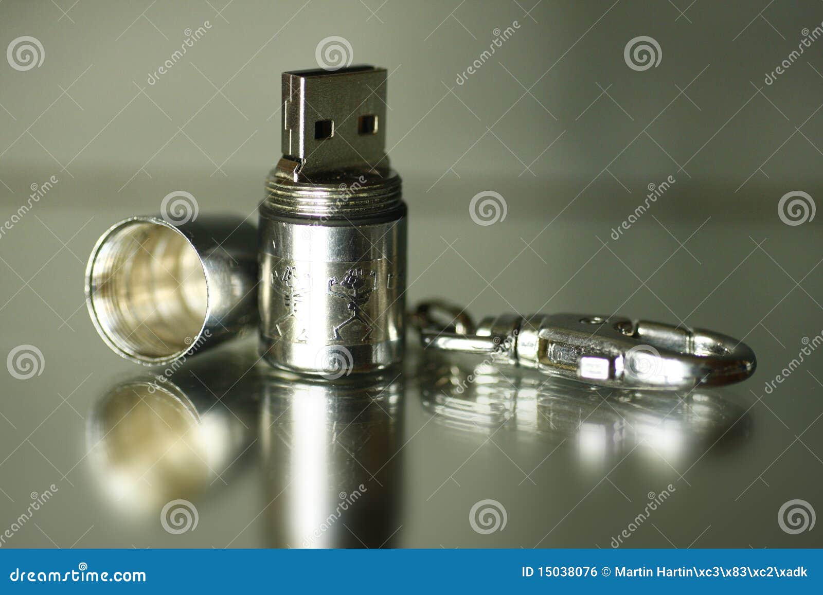 Steel usb flash drive stock photo. Image of mobility - 15038076
