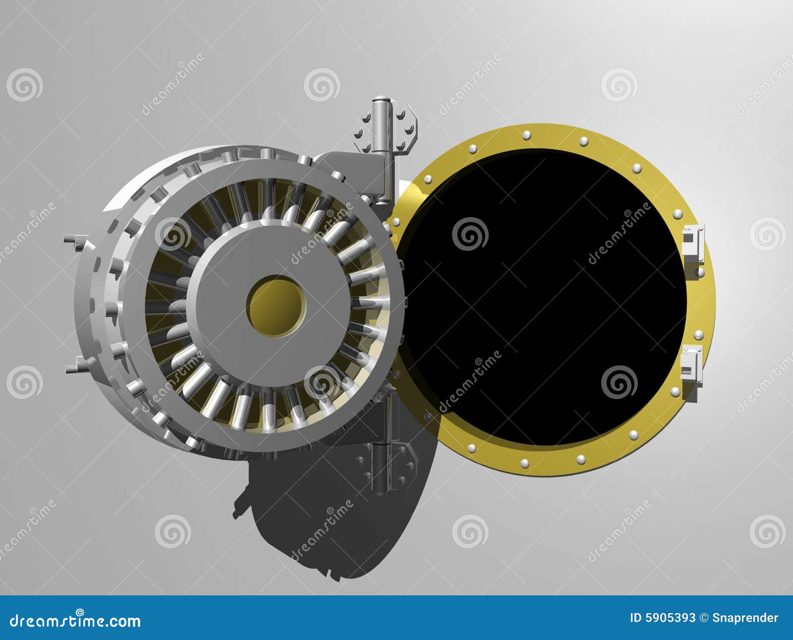 Vault With Handle Wheel - Safe Door, Strongbox With Rotary Valve ...