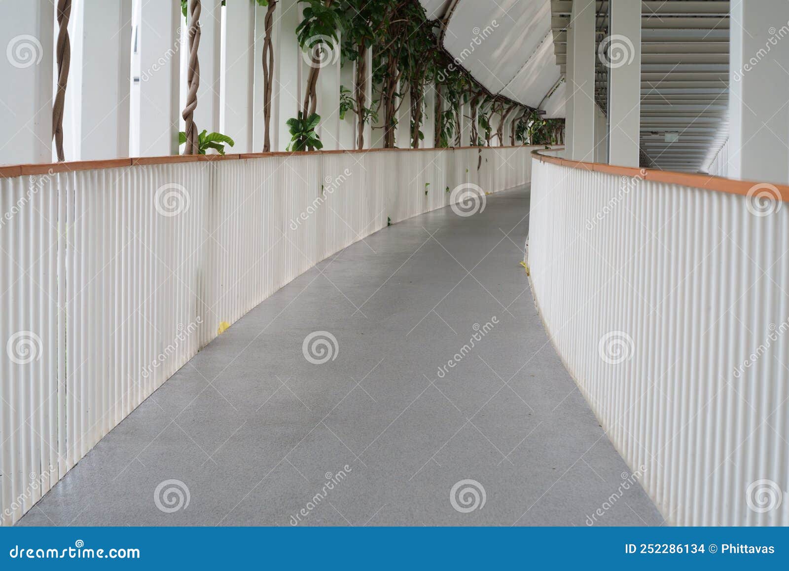 Steel Walkway Architecture Design Stock Photo - Image of architecture ...