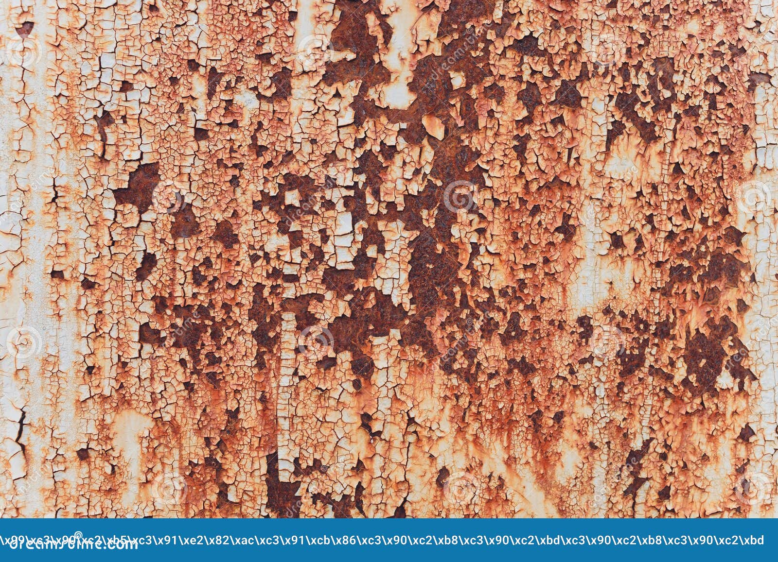 Steel Walkway Mats Sprayed Red Rust.Iron Surface Rust. Stock Photo ...