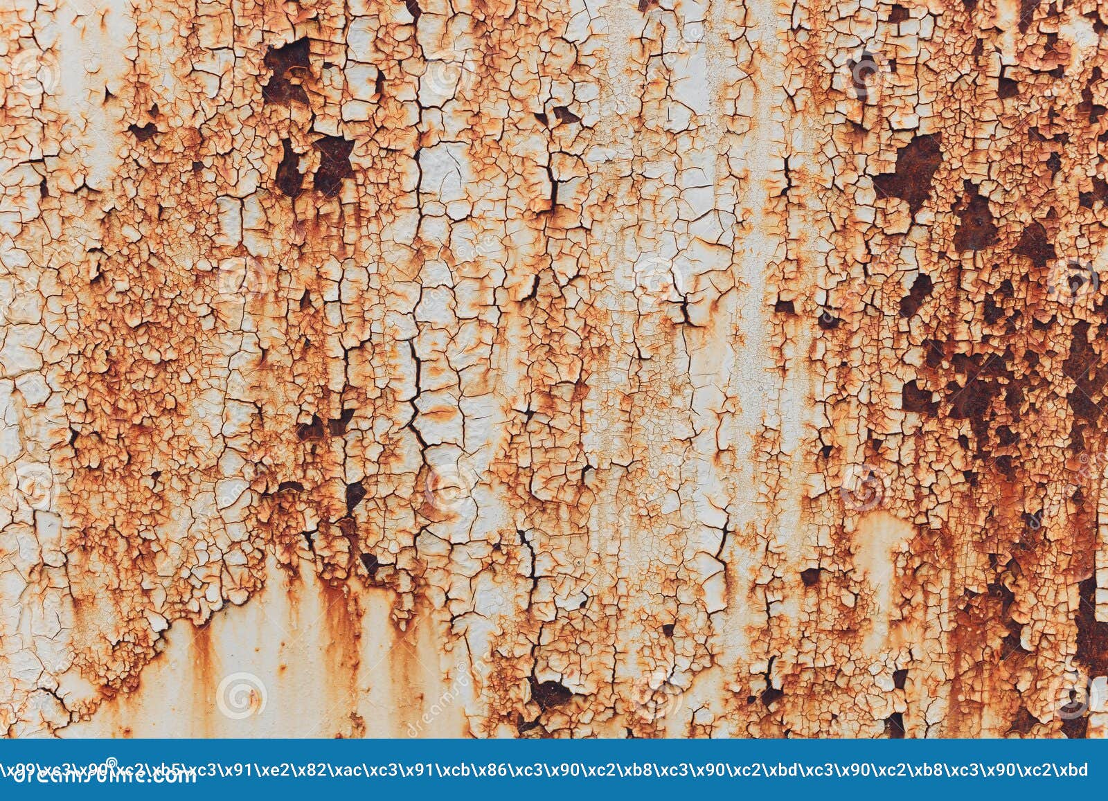 Steel Walkway Mats Sprayed Red Rust.Iron Surface Rust. Stock Photo ...