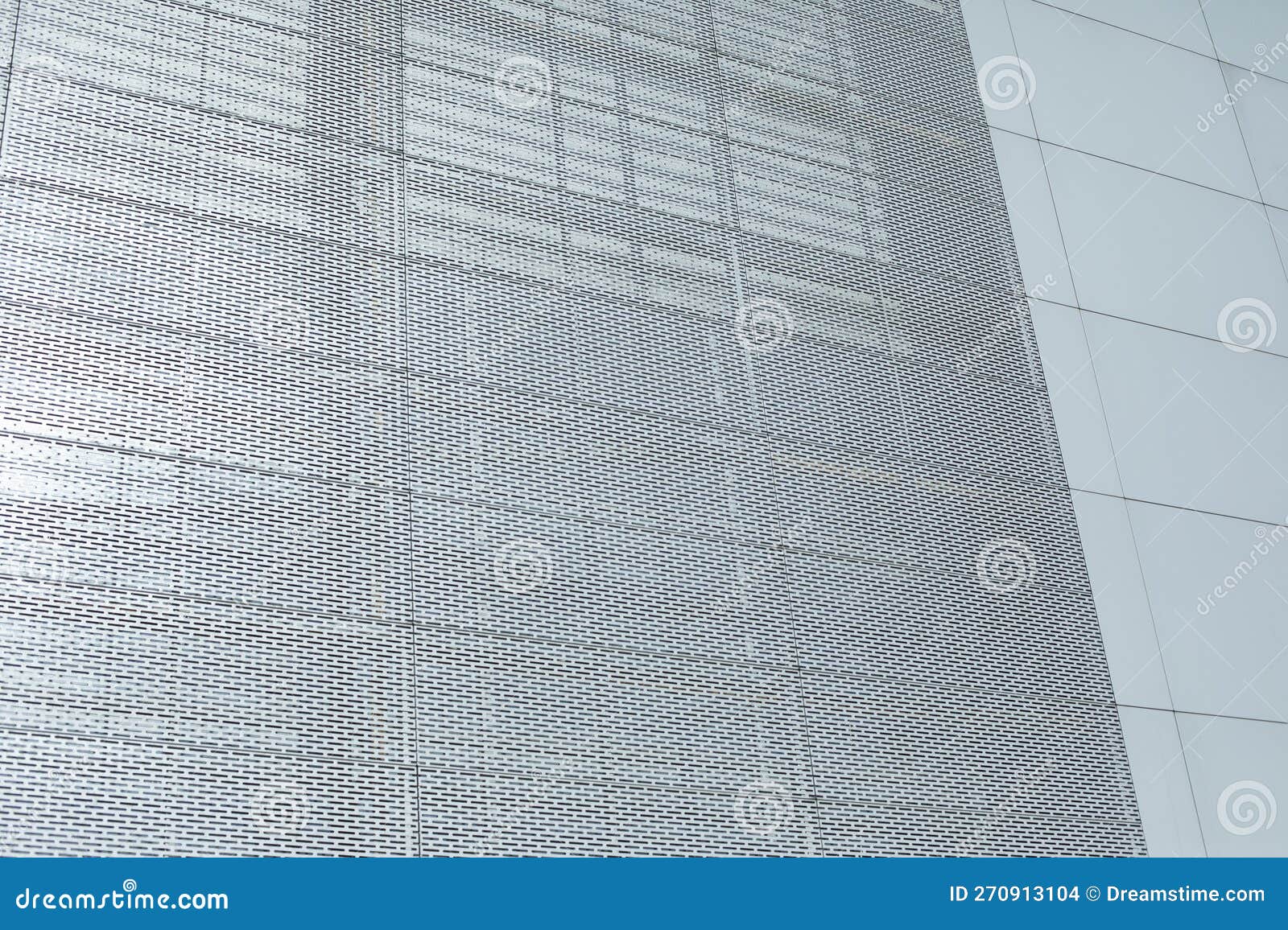Steel Wall of Building. Grille on Wall Stock Photo - Image of flow ...