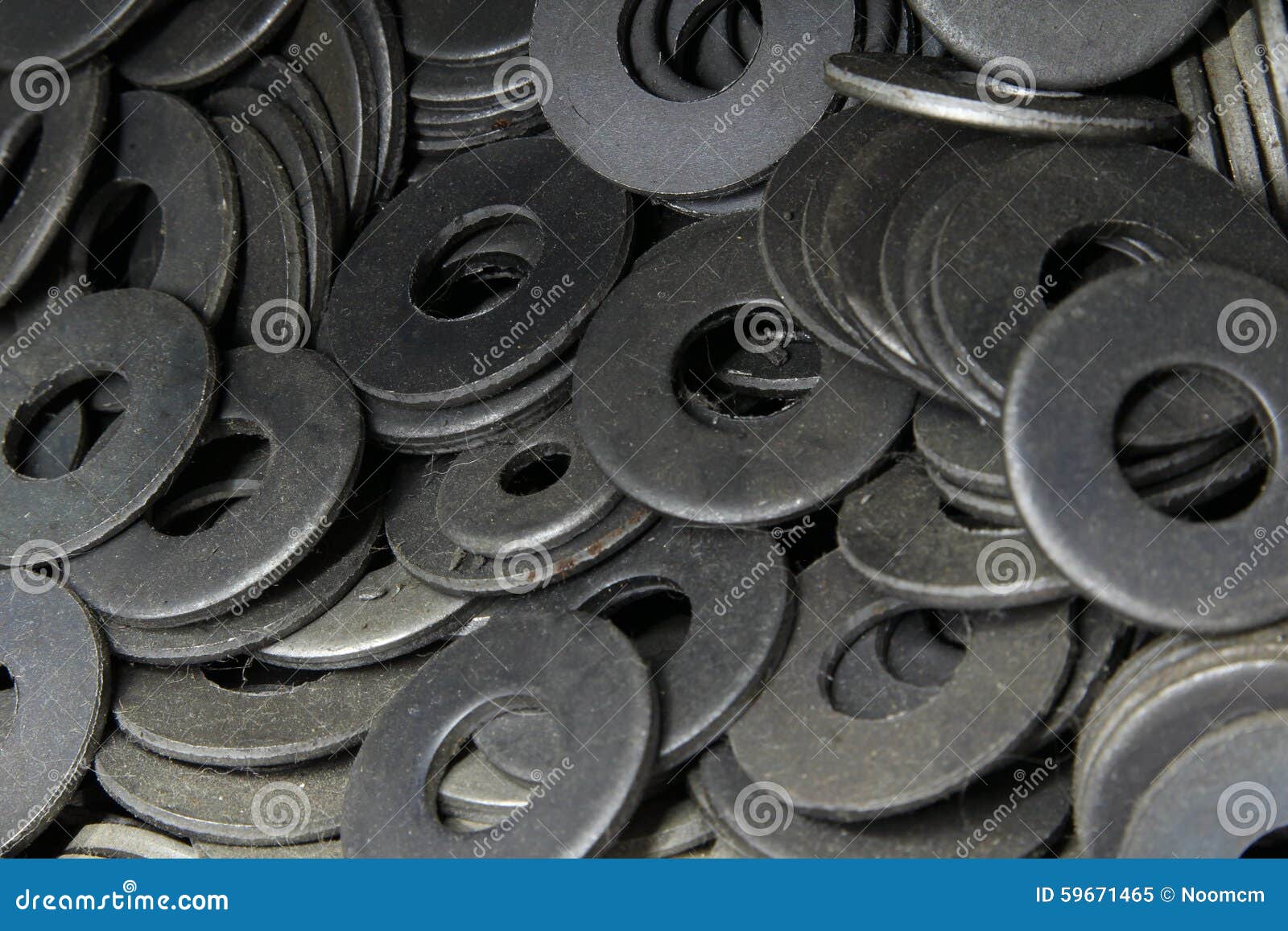 Steel washers stock image. Image of product, hole, pile - 59671465