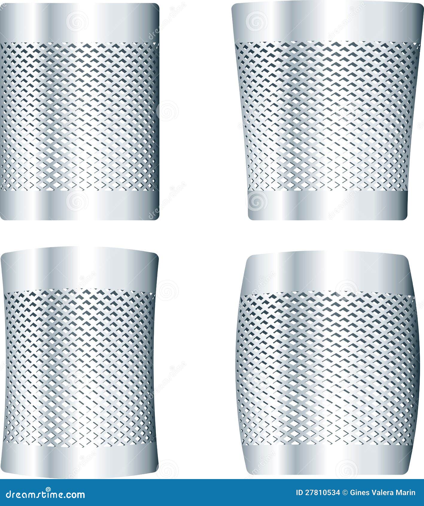 Steel waste bin stock vector. Illustration of vector - 27810534