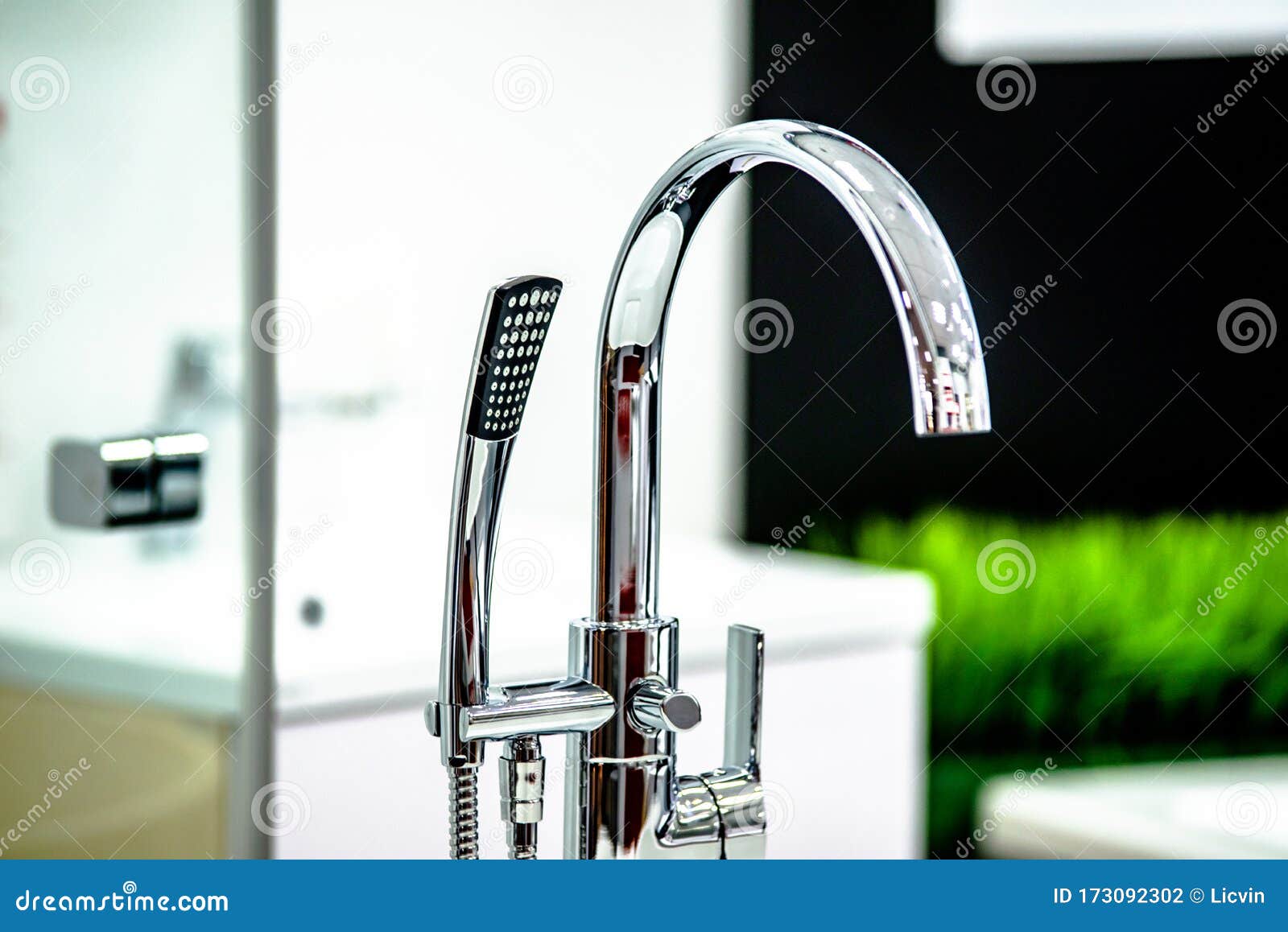 A steel water tap stock photo. Image of shiny, plumbing - 173092302
