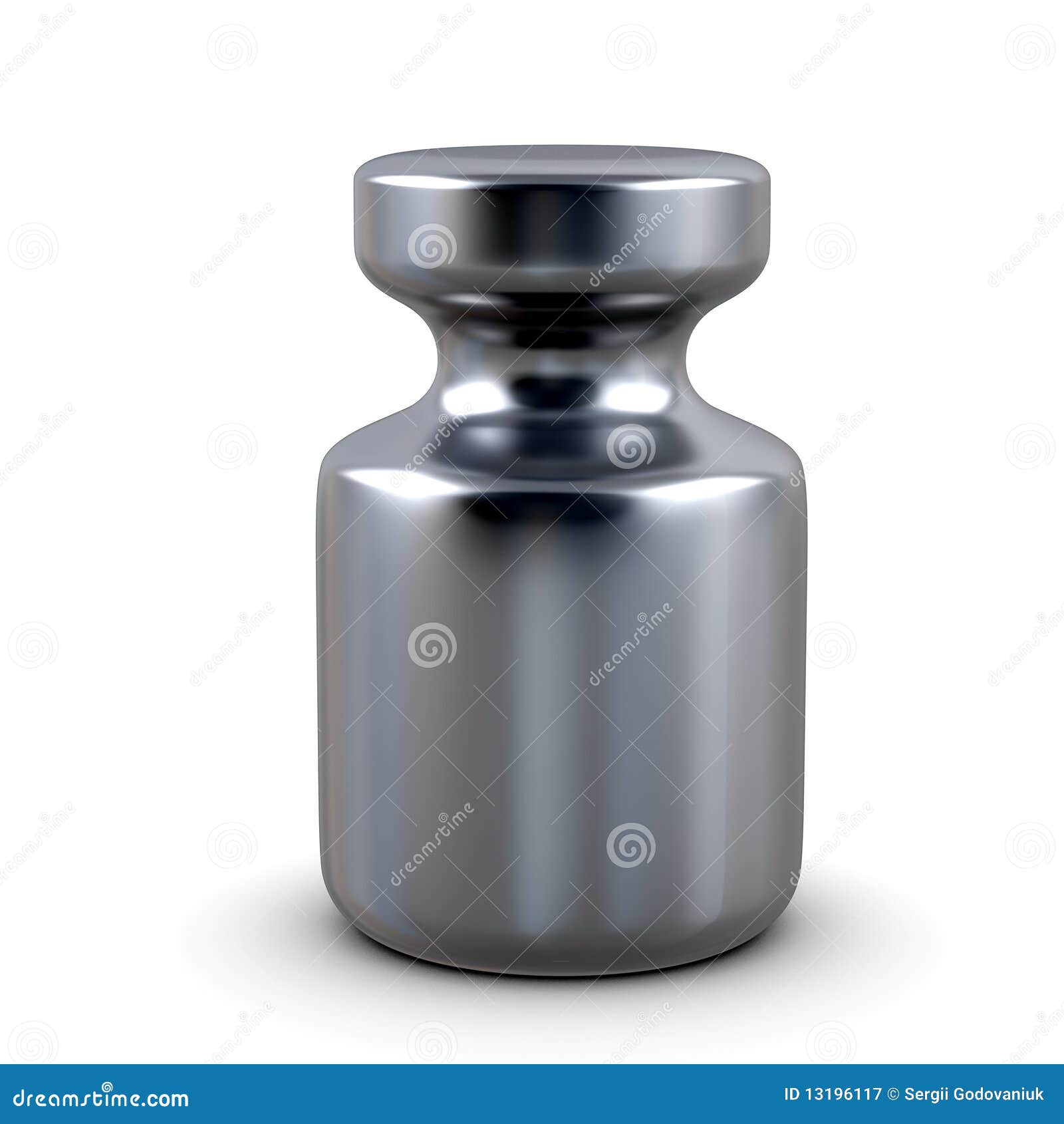 Steel weight stock illustration. Illustration of single - 13196117