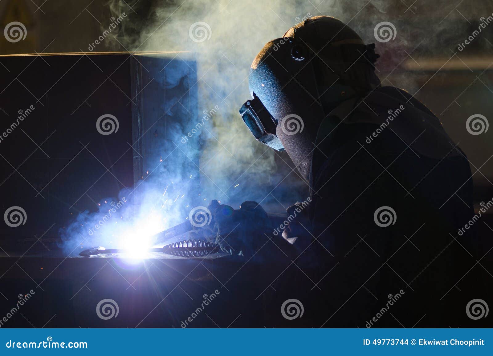 Steel Welding stock photo. Image of human, welding, join - 49773744
