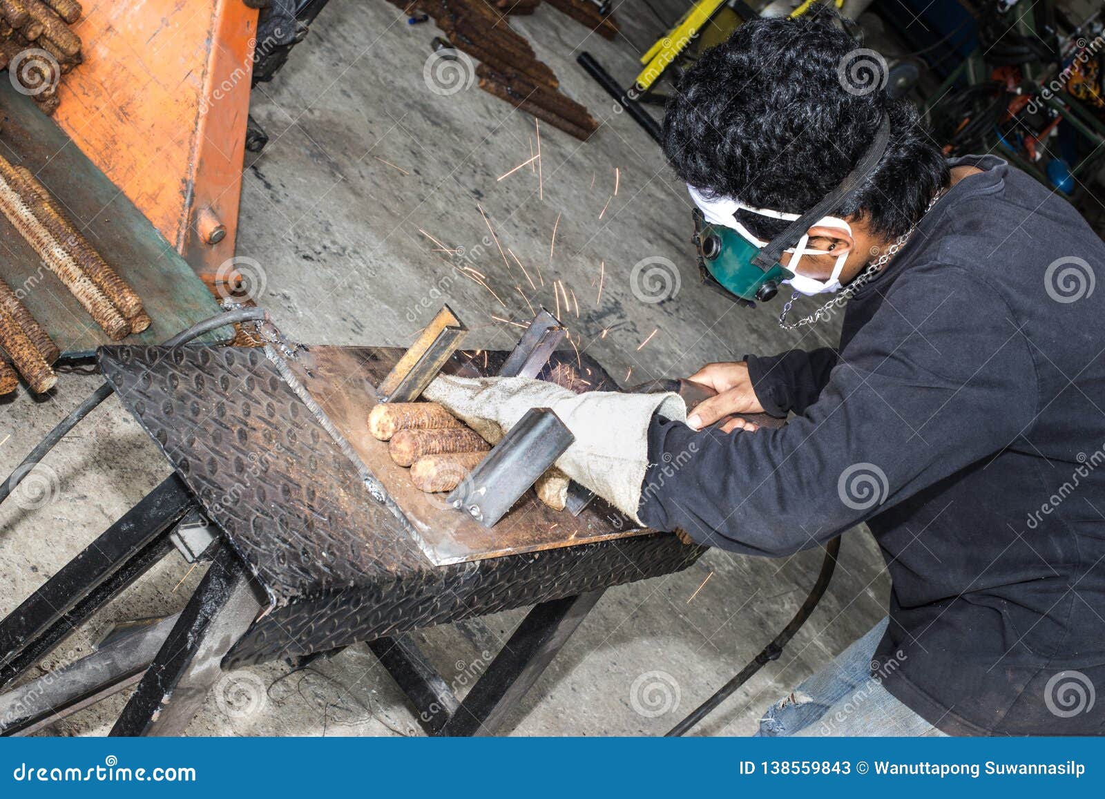 A Man Movement of Workers with Steel Welding Editorial Stock Photo ...