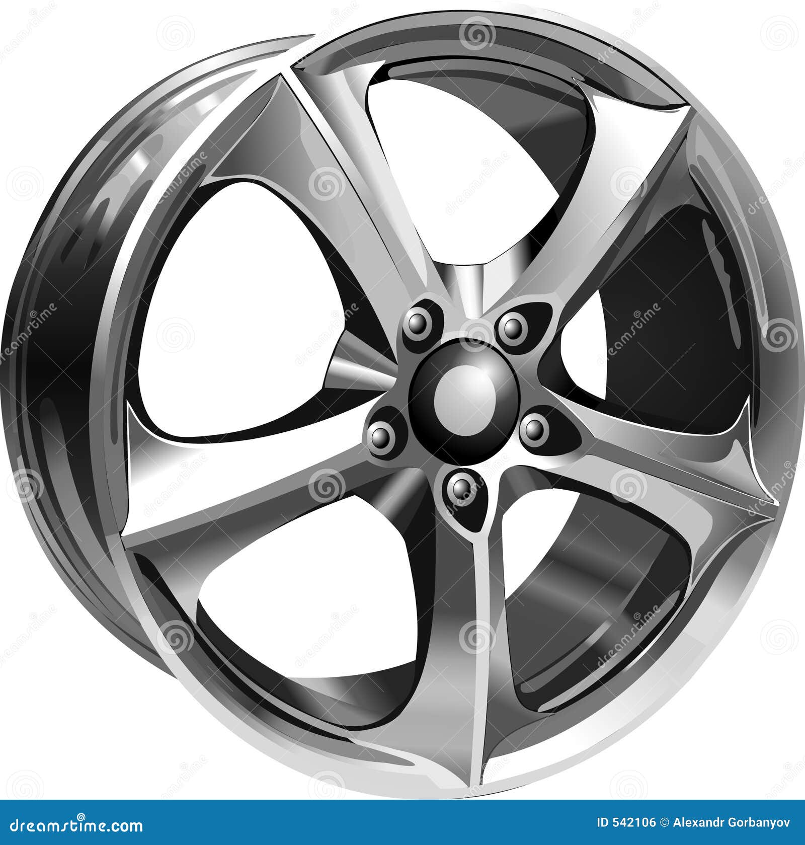 Steel Wheel stock vector. Illustration of steel, sport - 542106