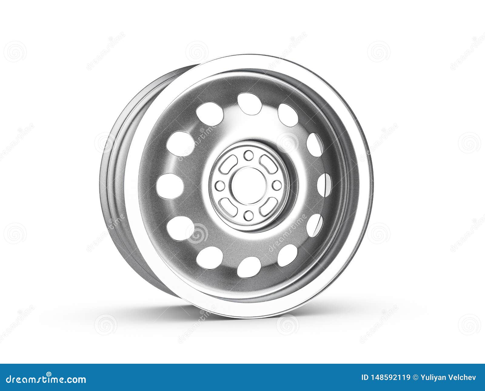Steel wheel rim stock illustration. Illustration of automobile - 148592119