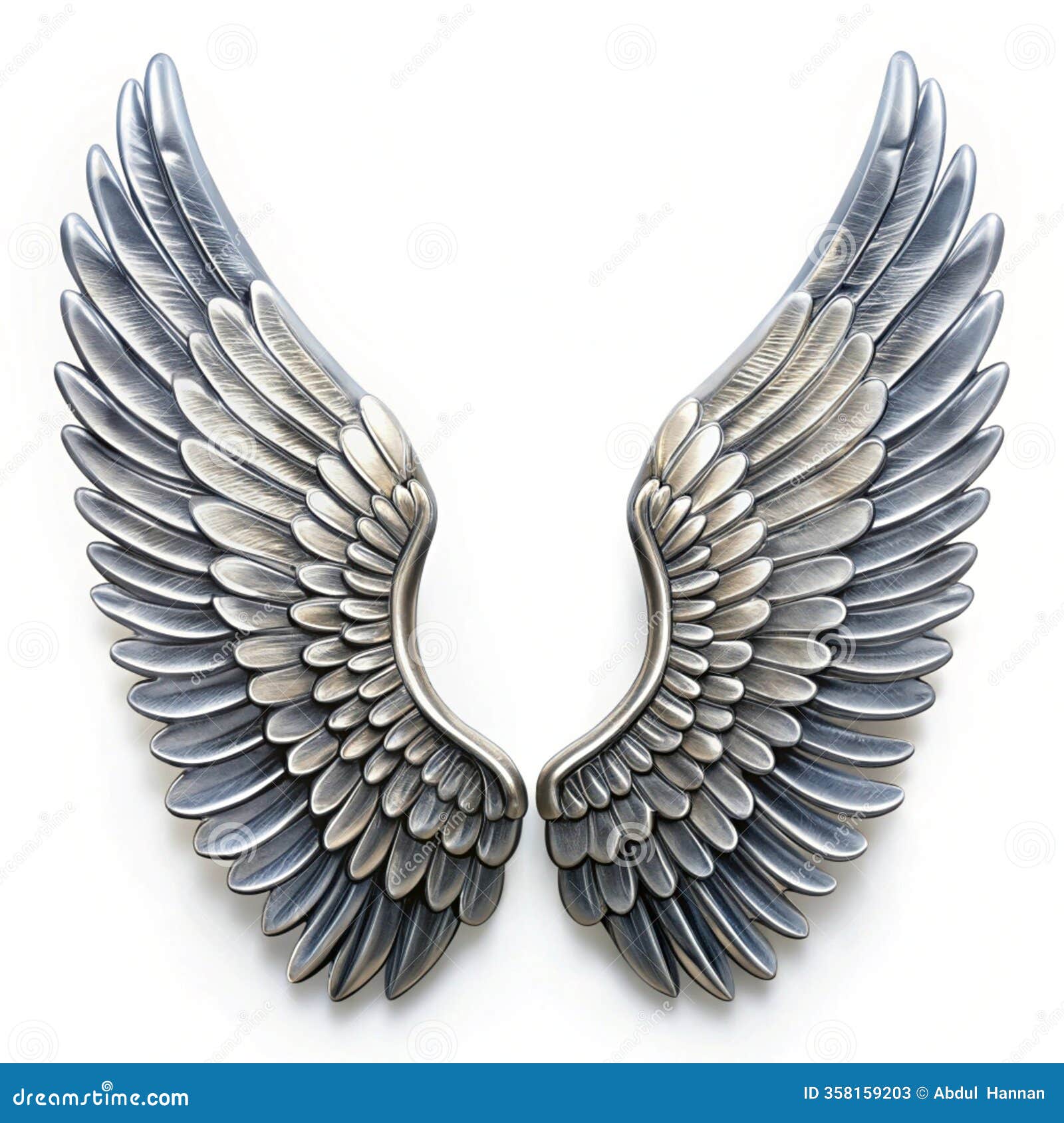 Steel wings stock illustration. Illustration of design - 358159203