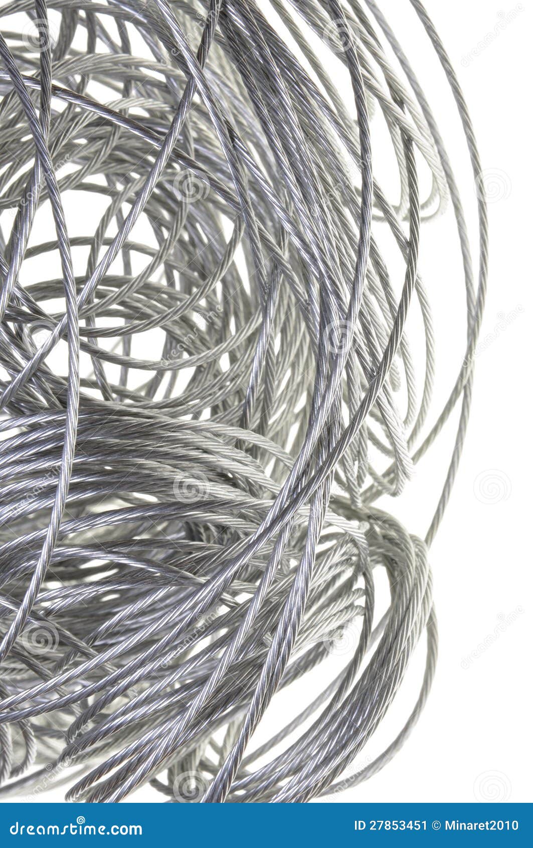 Steel wire stock image. Image of close, macro, concept - 27853451