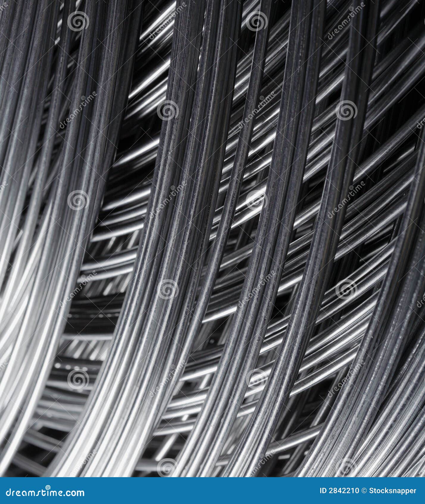 Steel wire stock photo. Image of shiny, gray, wire, silvery - 2842210