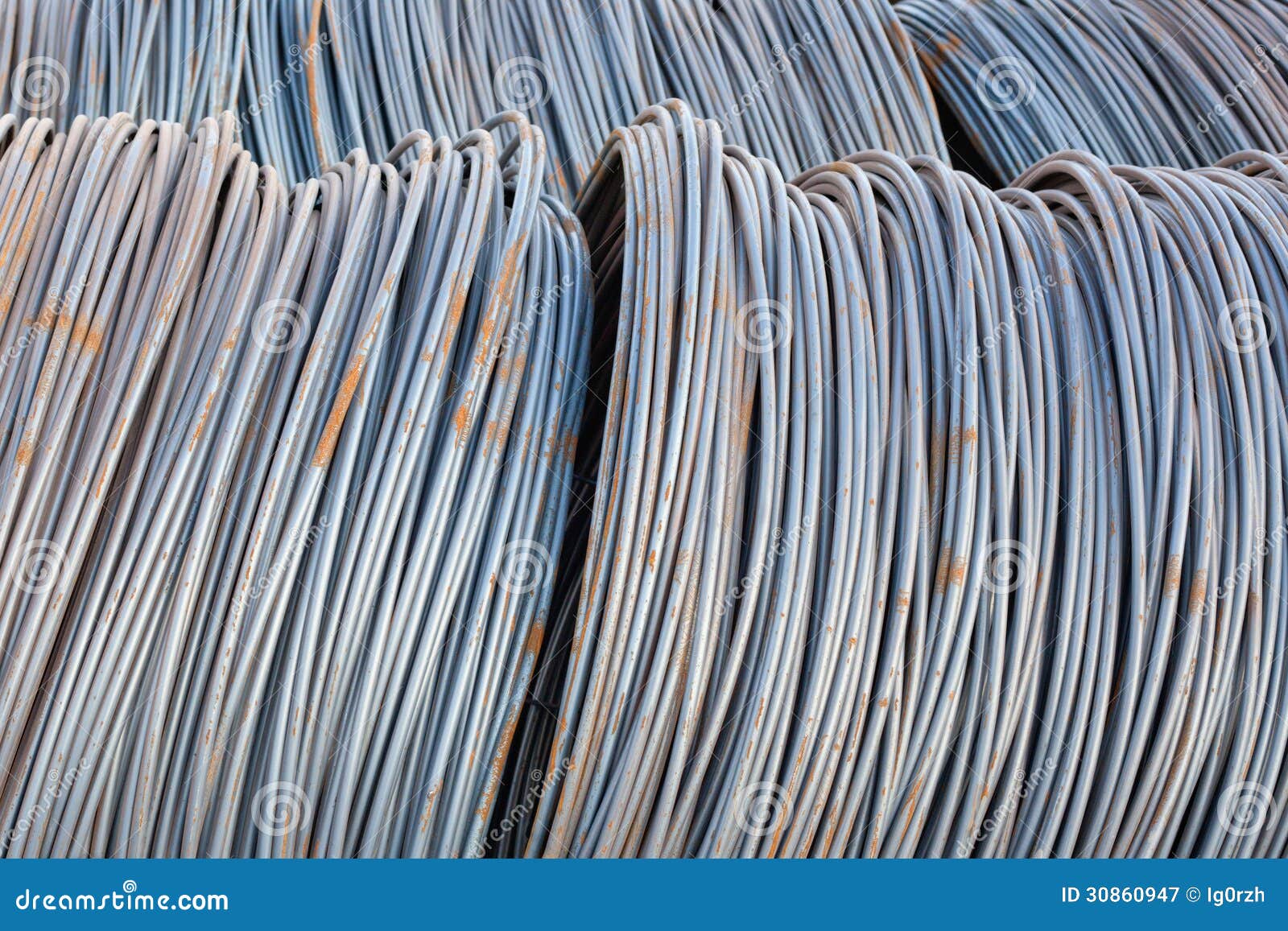 Steel wire stock image. Image of heap, bundle, round - 30860947