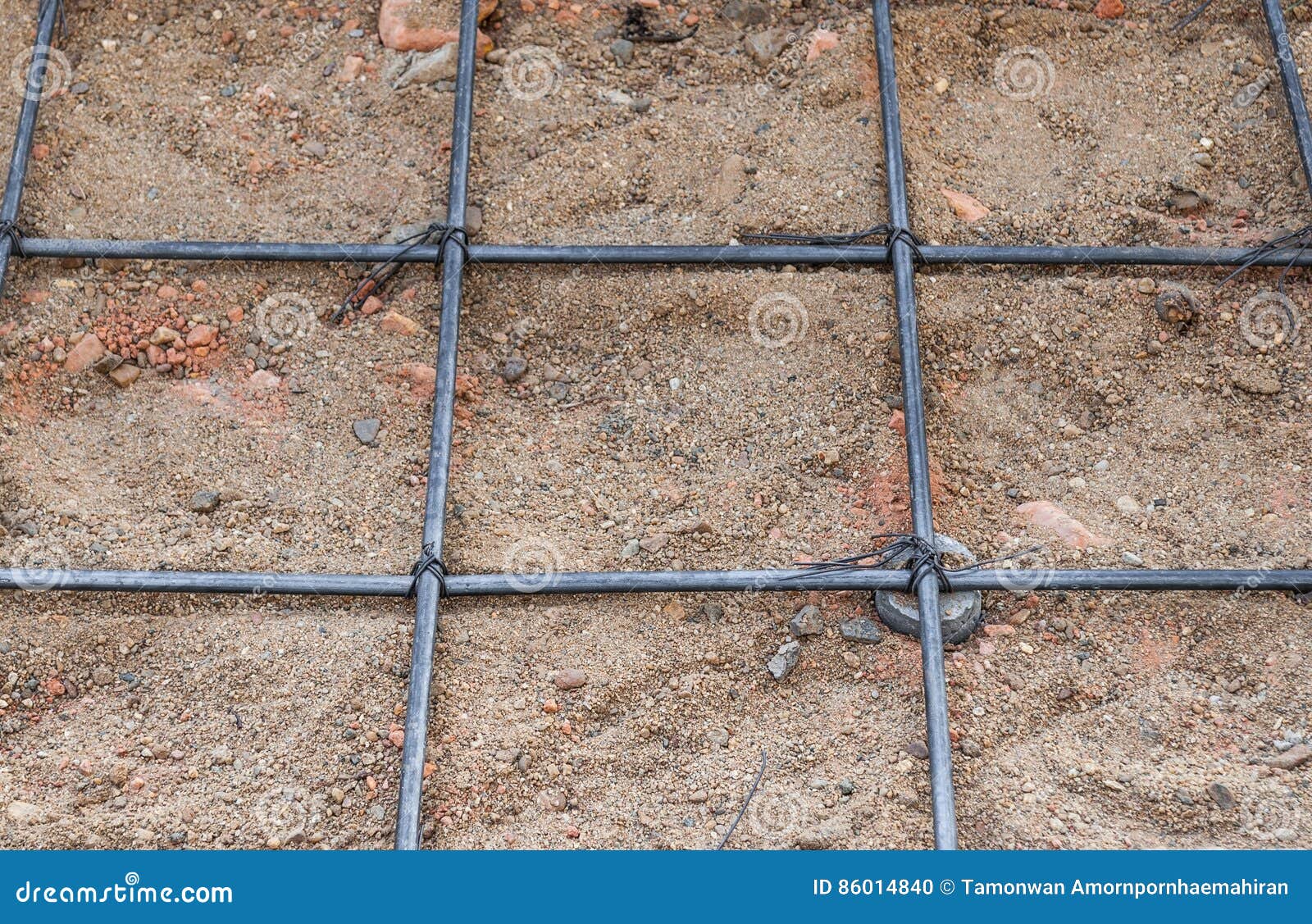 Steel Wire Mesh for Concrete Floor in Construction Site Stock Photo ...