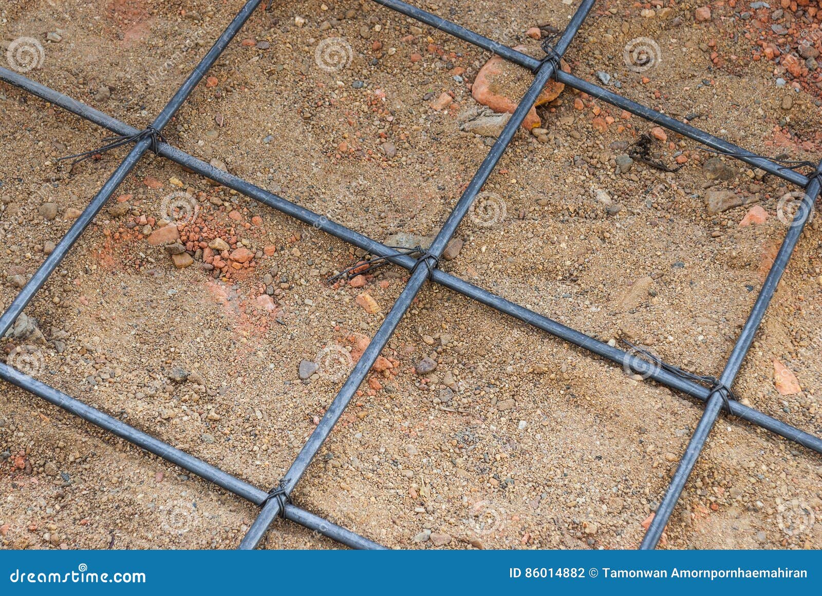 Steel Wire Mesh for Concrete Floor in Construction Site Stock Photo ...