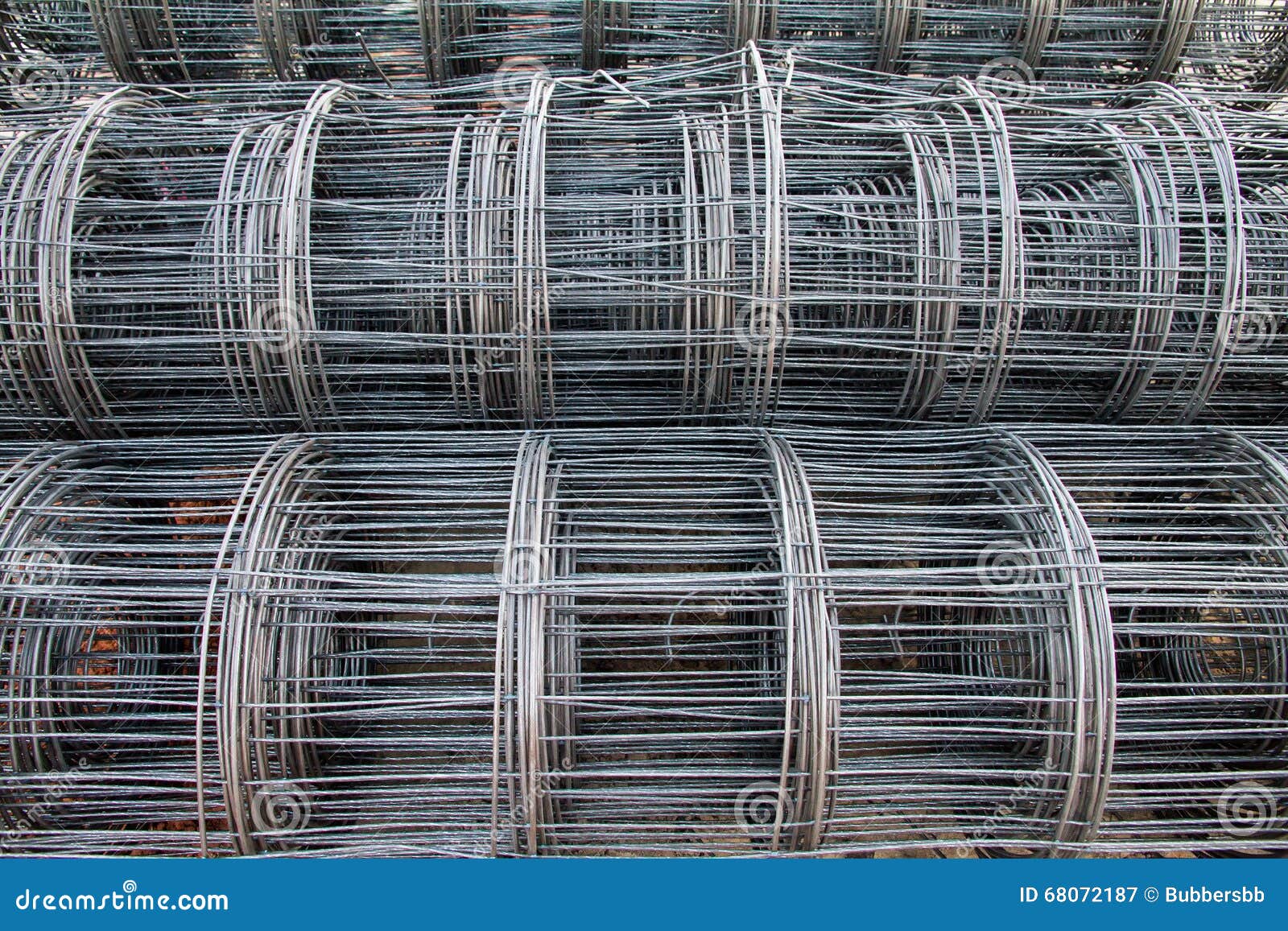 Steel Wire Mesh Construction for Flooring.Structural Steel Stock Image ...