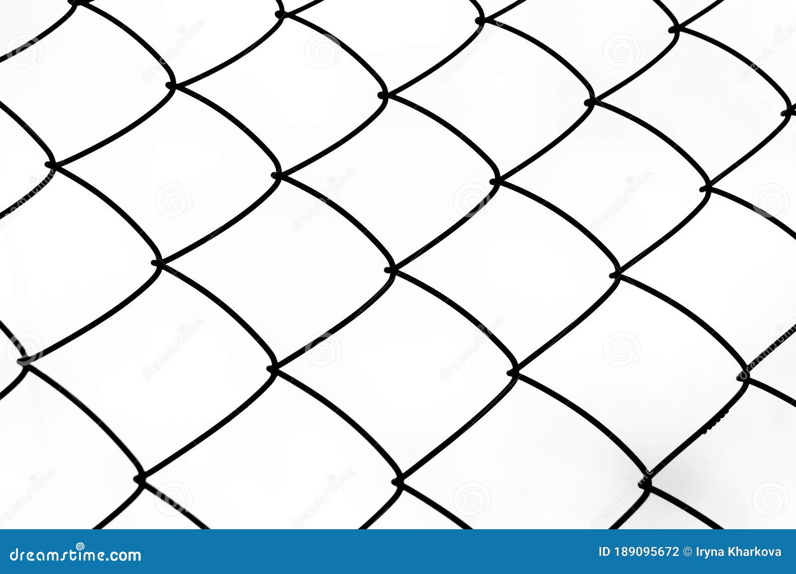 Steel Wire Mesh. Wire Mesh Fence Isolated Stock Photo - Image of link ...