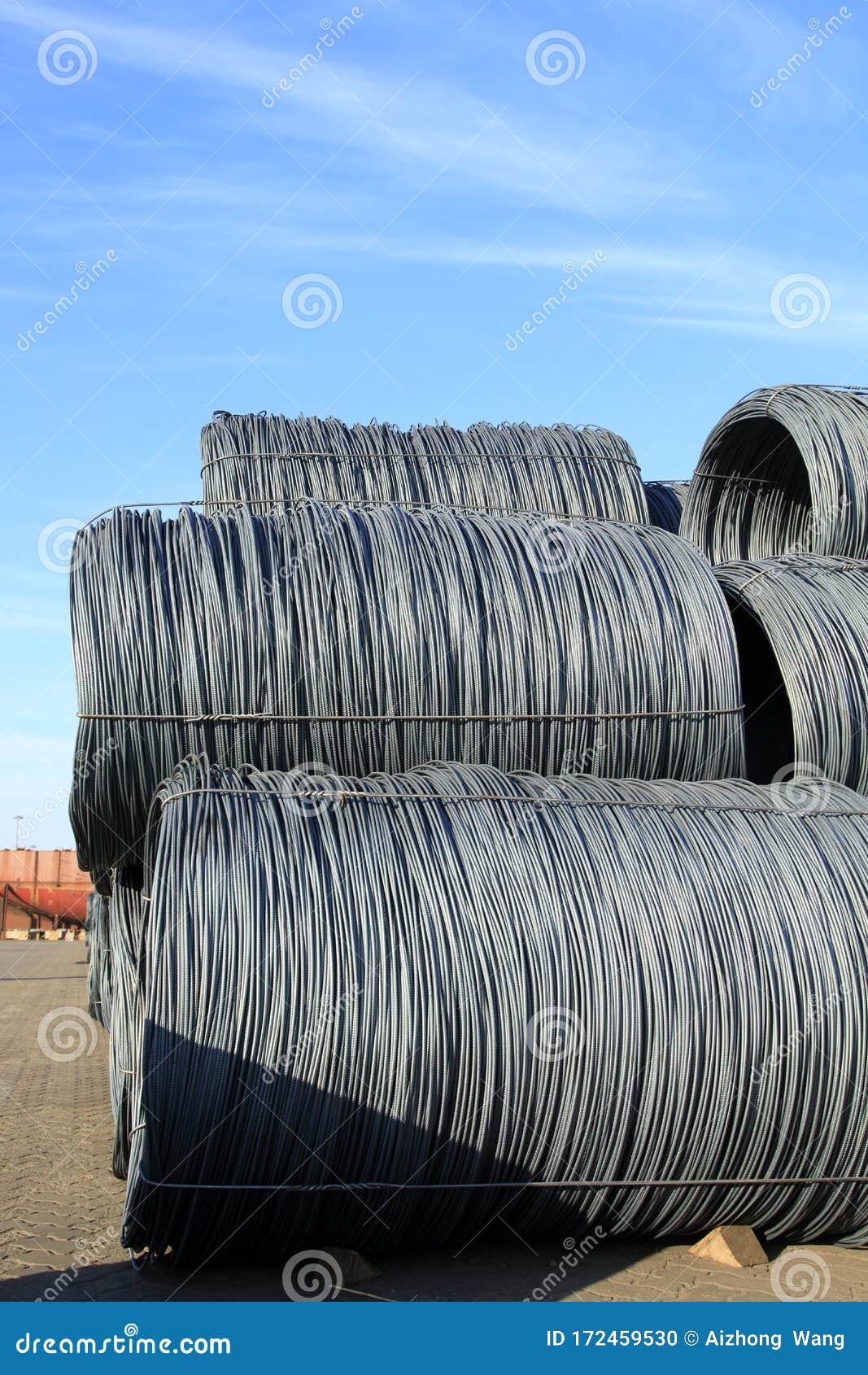 Steel wire rod stock photo. Image of grey, building - 172459530