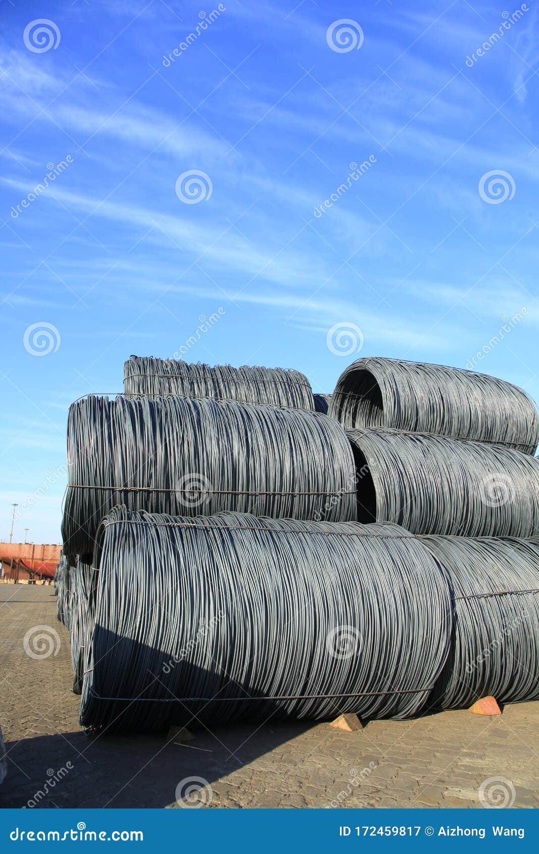 Steel wire rod stock image. Image of industry, strong - 172459817