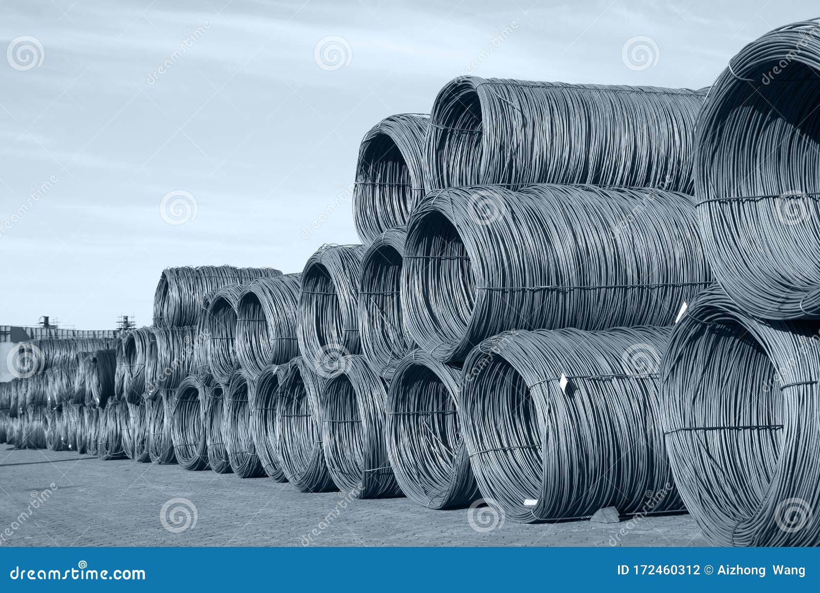 Steel wire rod stock photo. Image of square, foundation - 172460312