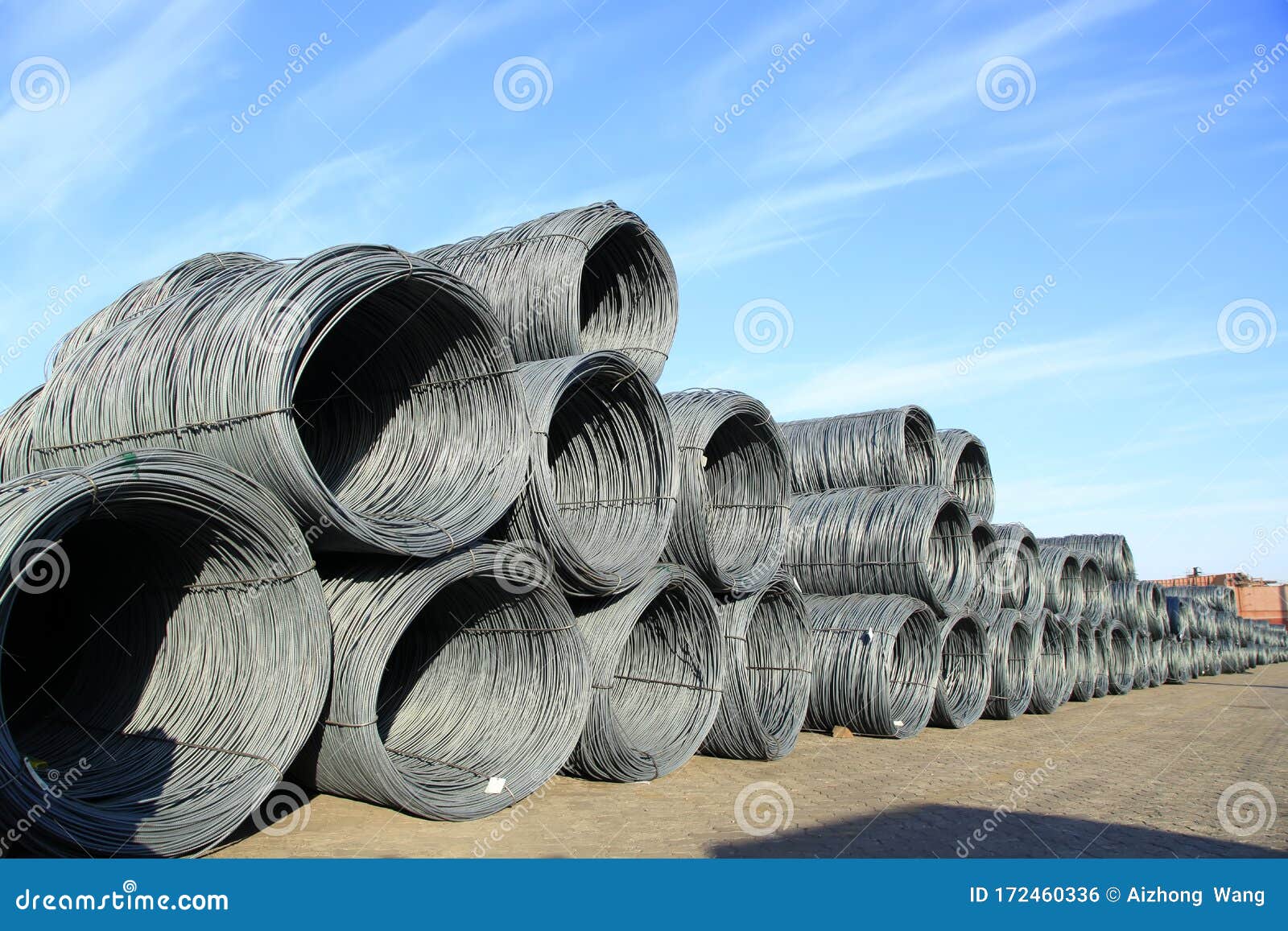 Steel wire rod stock photo. Image of foundation, materials - 172460336