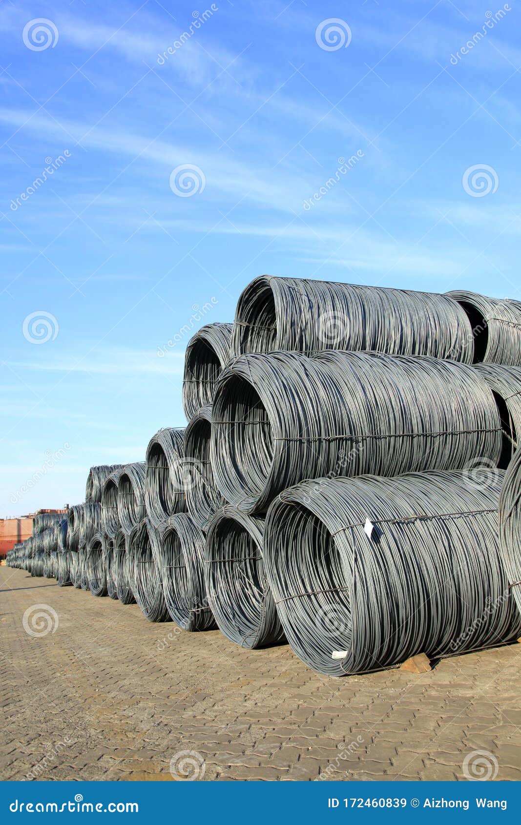 Steel wire rod stock image. Image of architecture, busines - 172460839