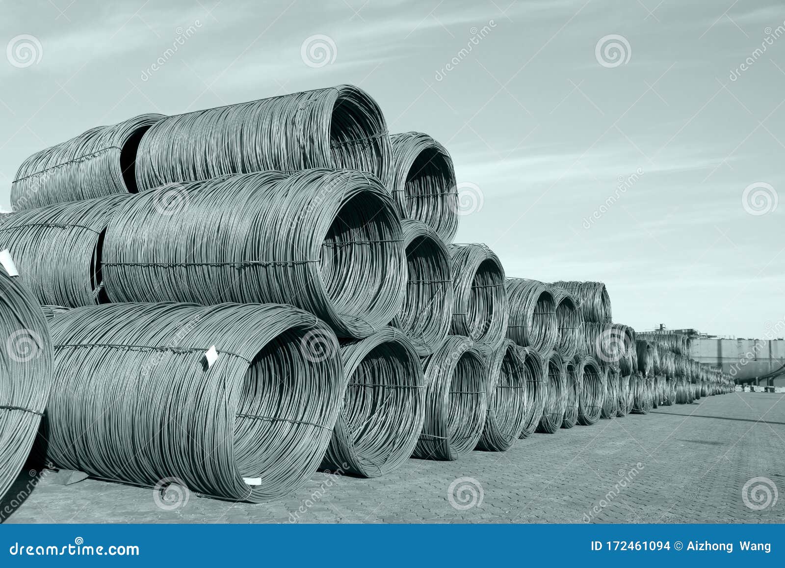 Steel wire rod stock photo. Image of material, circle - 172461094