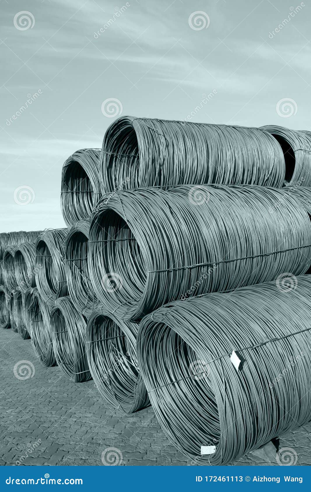 Steel wire rod stock image. Image of background, armature - 172461113