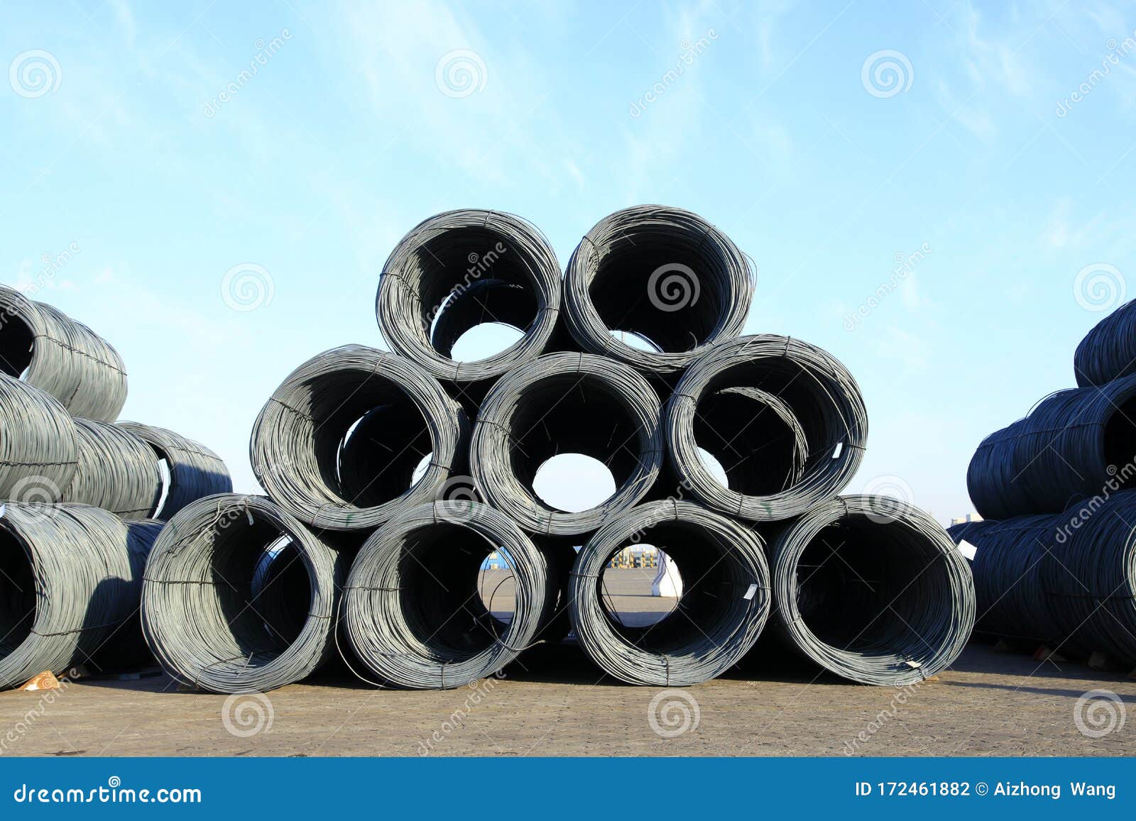Steel wire rod stock photo. Image of foundation, concreting - 172461882
