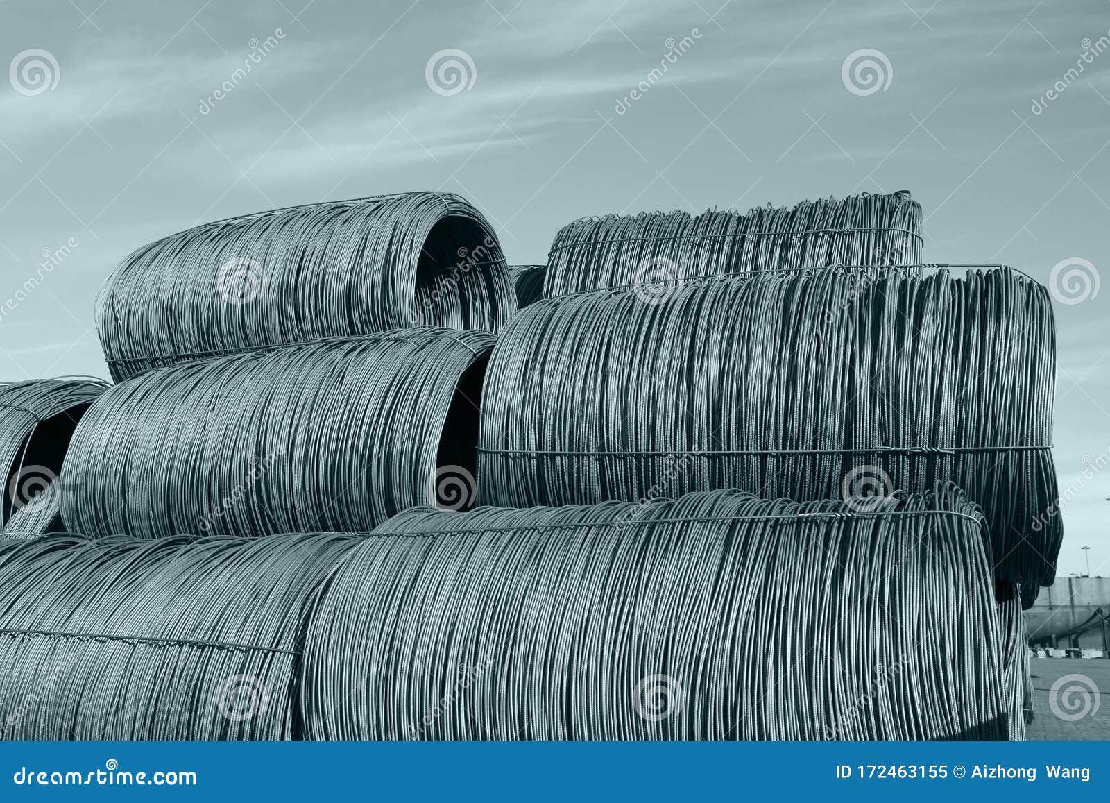Steel wire rod stock image. Image of armature, steel - 172463155
