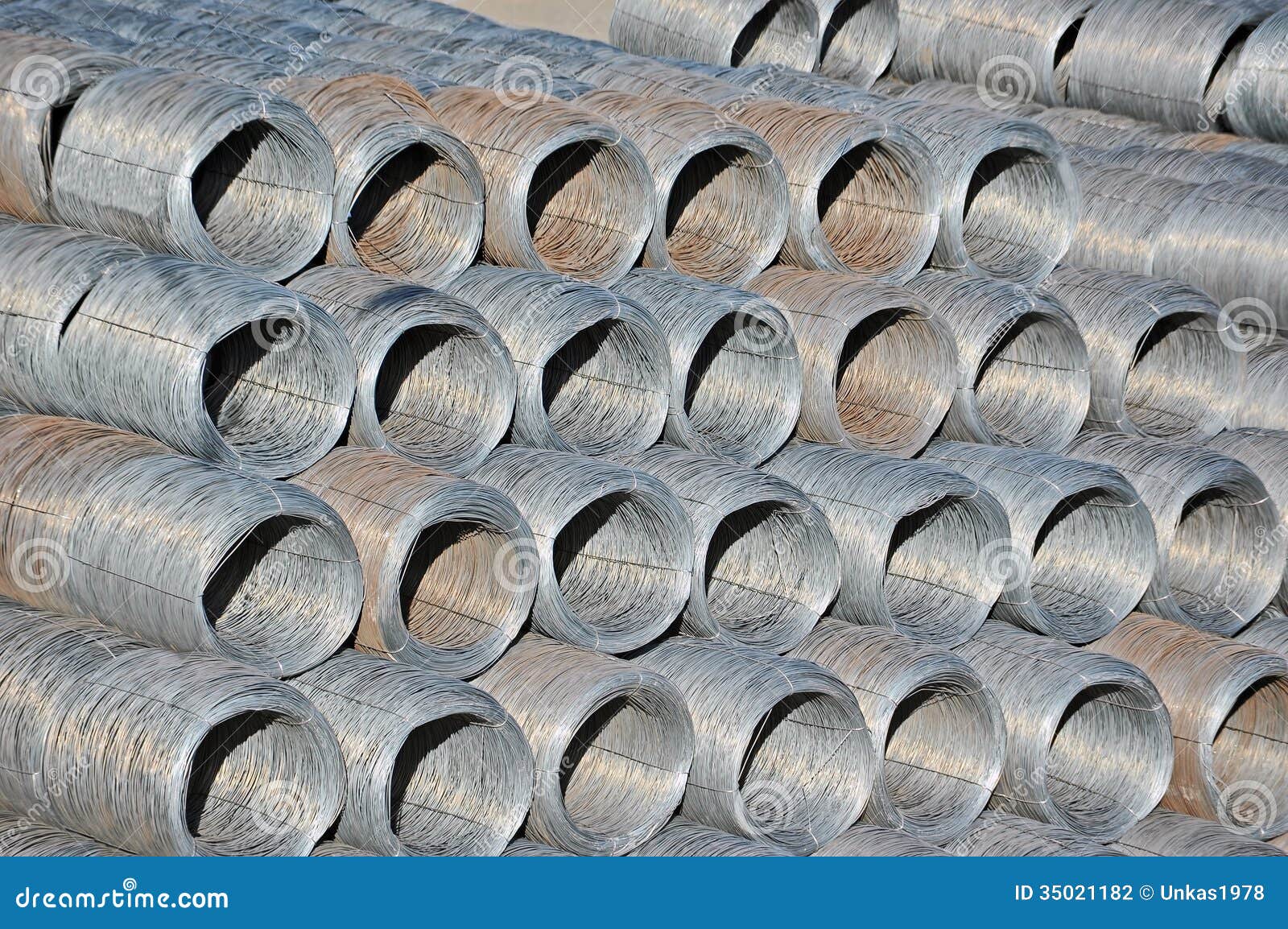 Steel wire roll stock photo. Image of aluminum, manufacturing - 35021182
