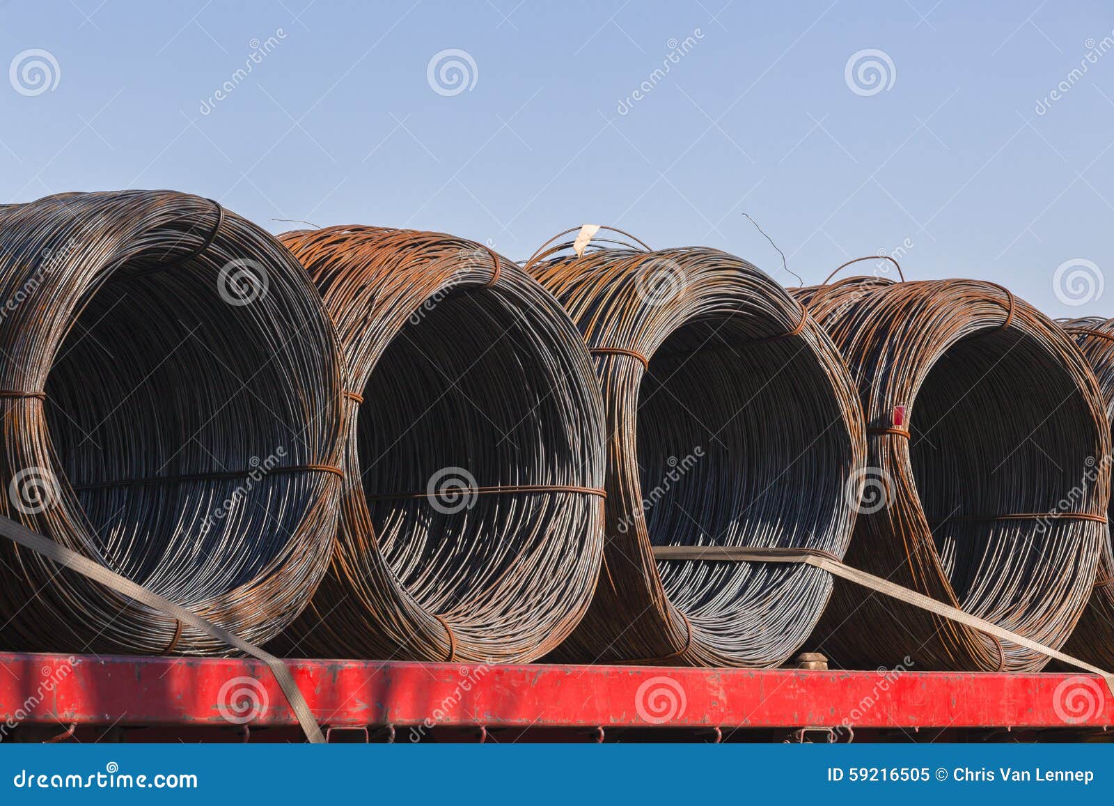 Steel Wire Rolls stock image. Image of iron, wire, industrial - 59216505