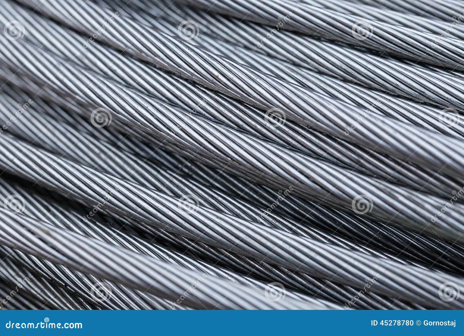 Steel Wire Rope Cable Closeup Stock Photo - Image of abstract, cabling ...