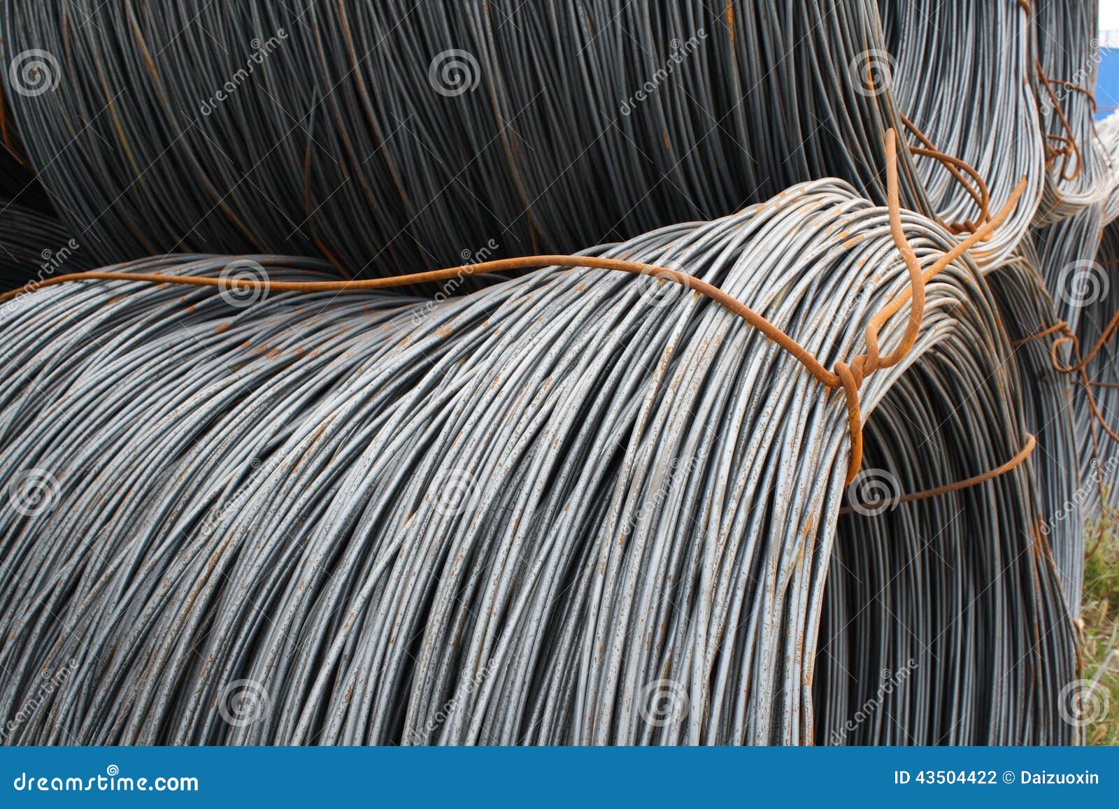 Steel Wire stock photo. Image of rust, heap, stack, warehouse - 43504422