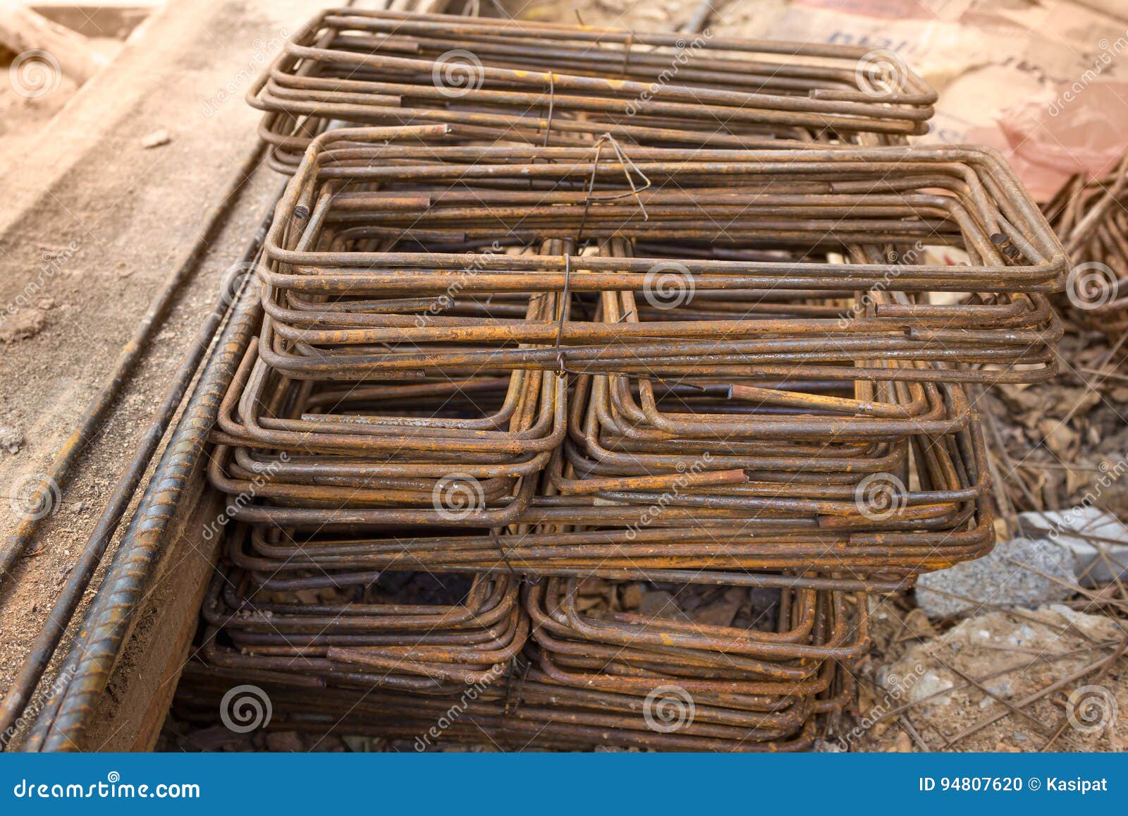 Steel wire tie stock photo. Image of wire, building, white - 94807620