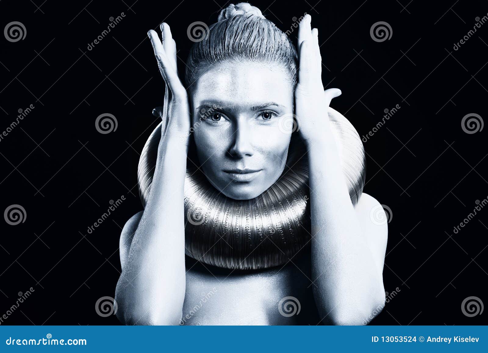 Steel woman stock photo. Image of dark, adult, comfort - 13053524