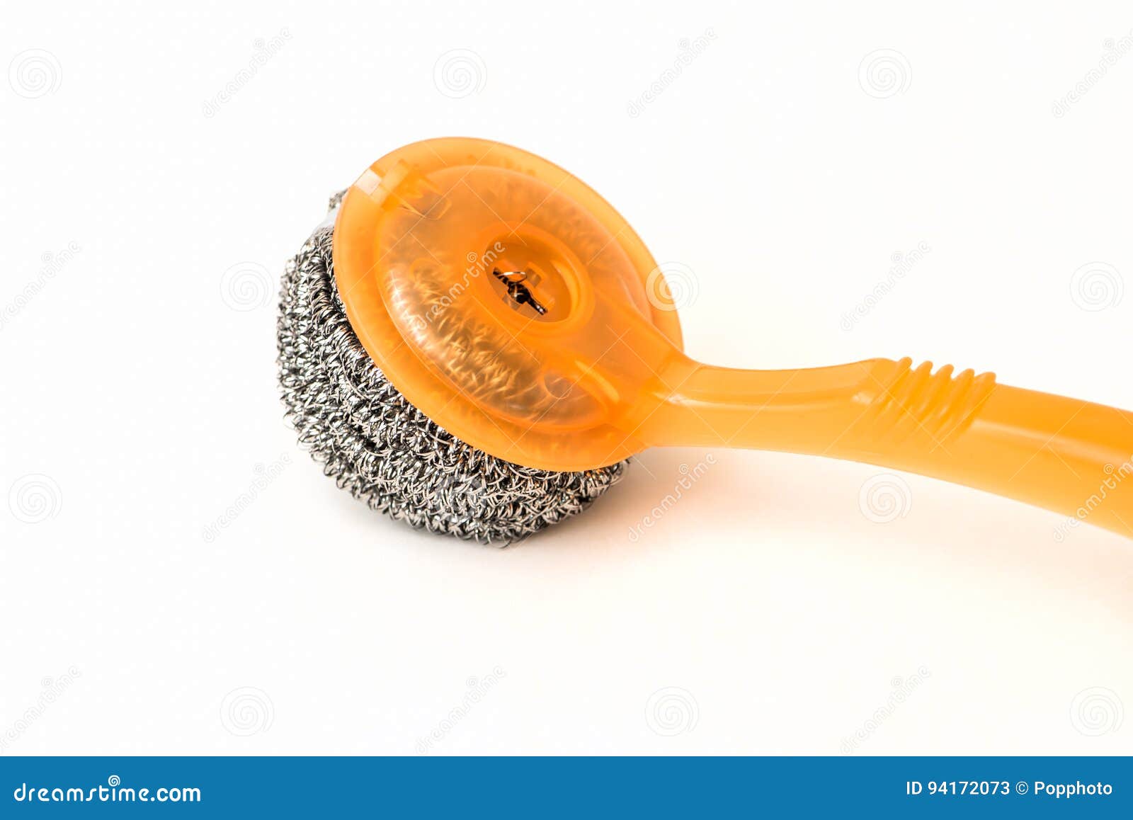 Steel Wool with Handle on Chopping Block Stock Image - Image of steel ...