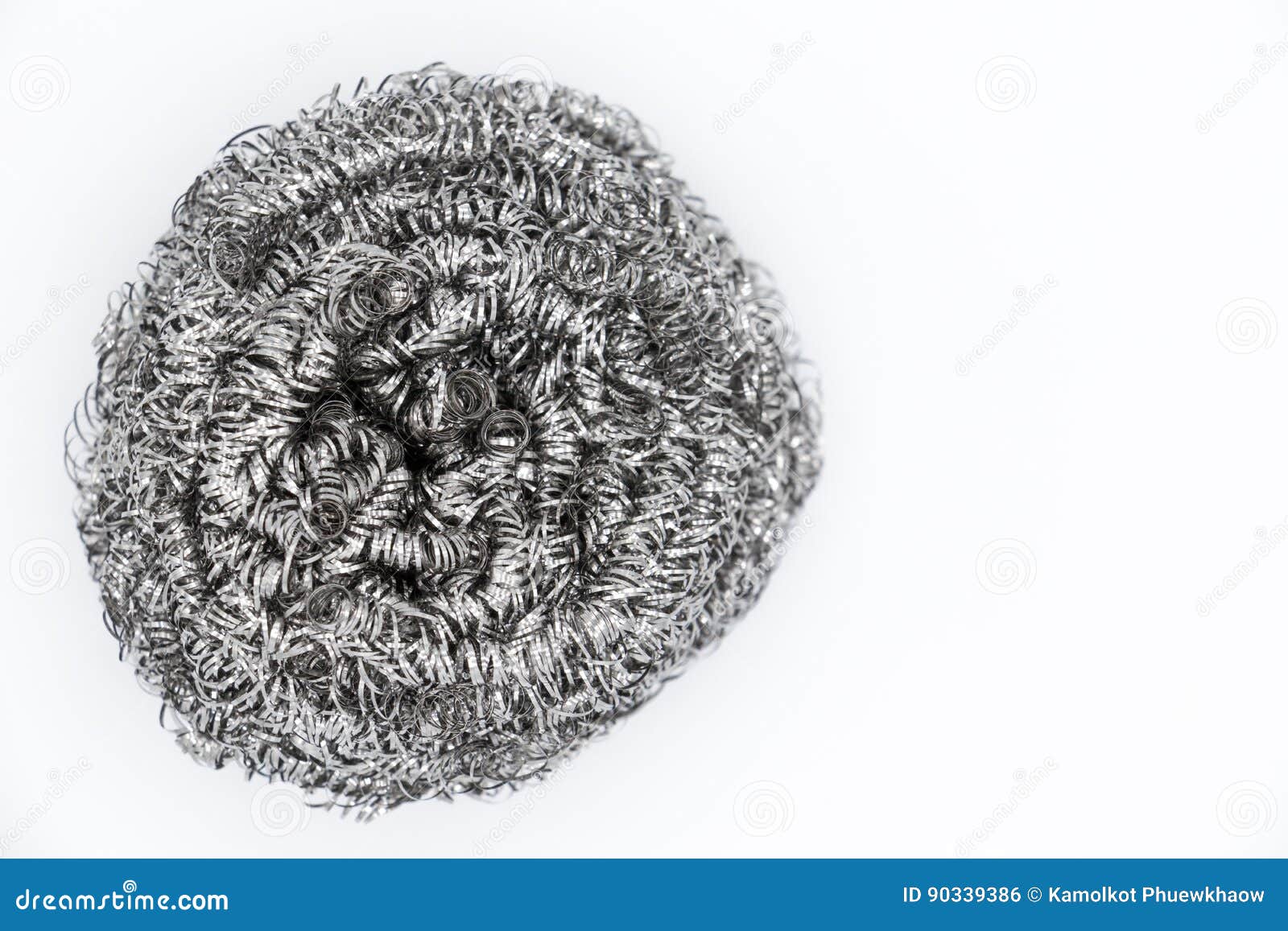 Steel Wool Wire or Metal Sponge on White Background Stock Photo - Image ...